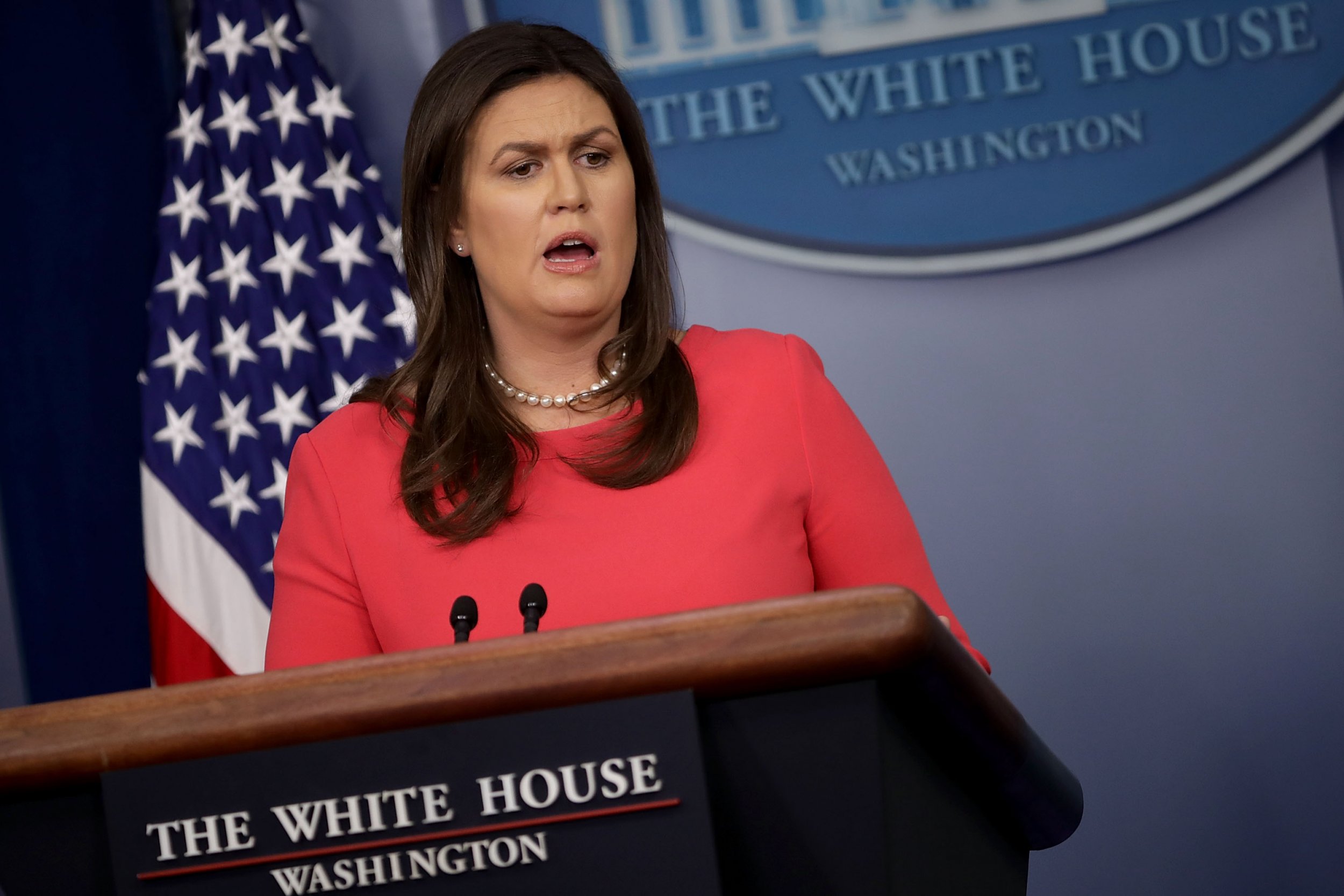 Sarah Sanders Avoids Denial of Trump Affair With Karen McDougal, Says ...