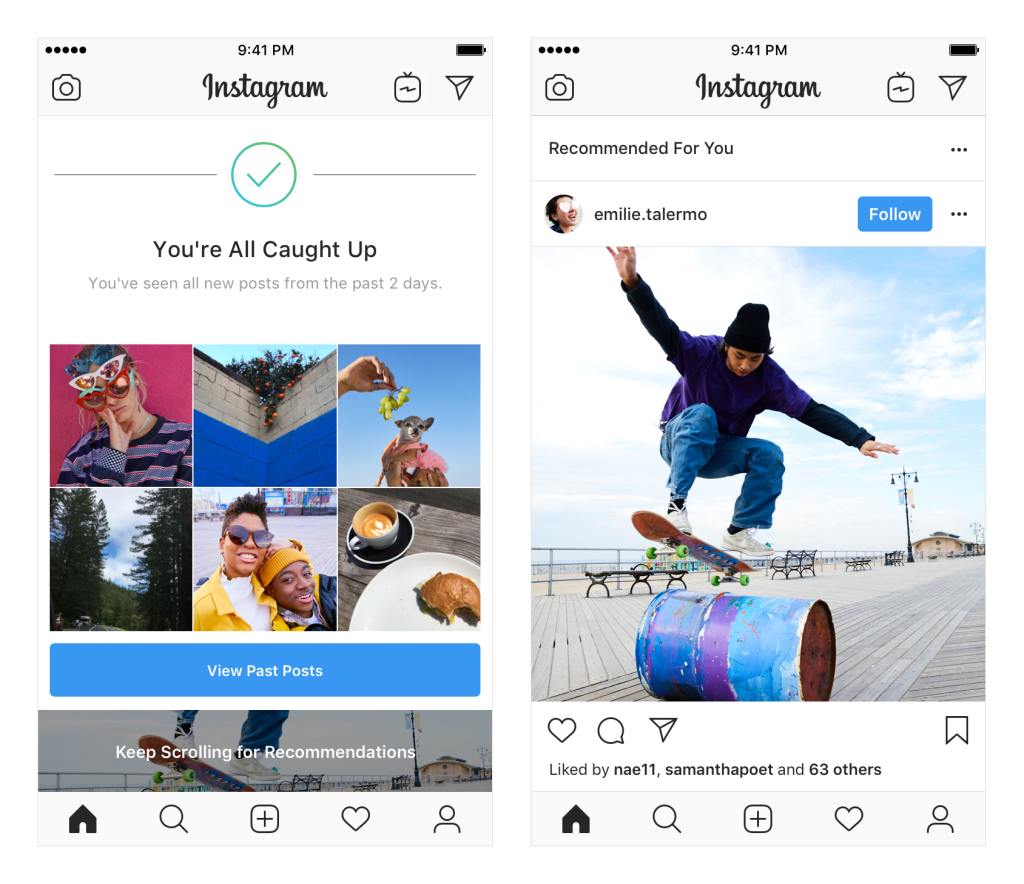 What Are New Instagram Recommended For You Posts 