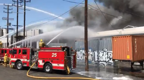 Boyle Heights Fire: Warehouse Fire Breaks Out In Downtown Los Angeles ...