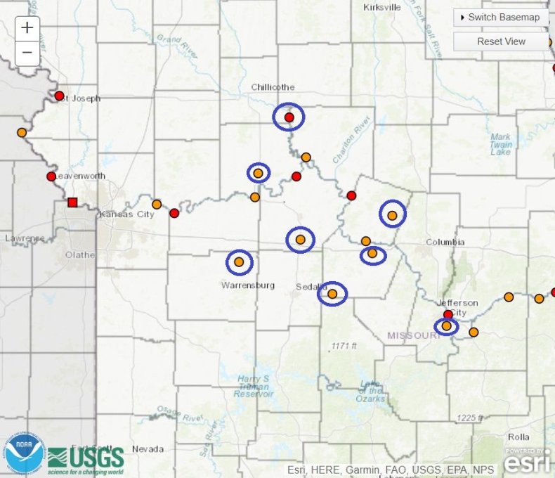 Missouri Rain Forecast, Flooding Map for Friday Weather, Weeks After ... Missouri Rain Forecast, Flooding Map for Friday Weather, Weeks After ...