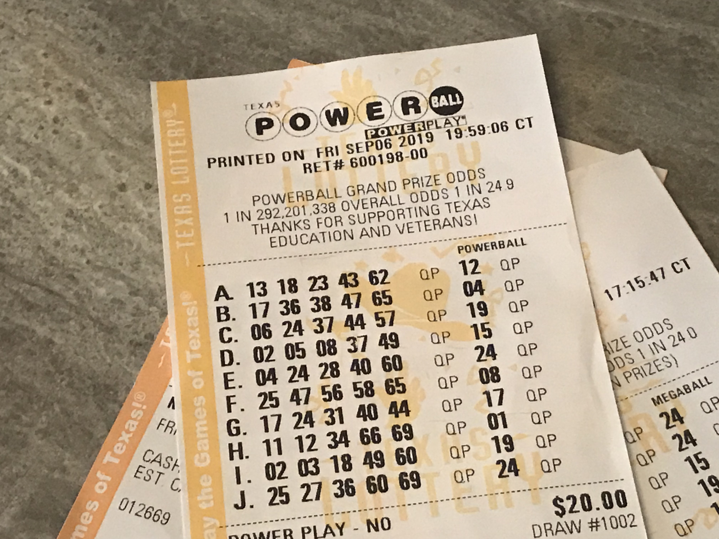 Powerball Numbers For 11 27 19 Wednesday Jackpot Was 100 Million