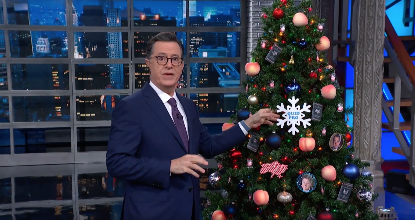 Stephen Colbert Celebrates 'Impeachment Eve' With Trump-Inspired ...