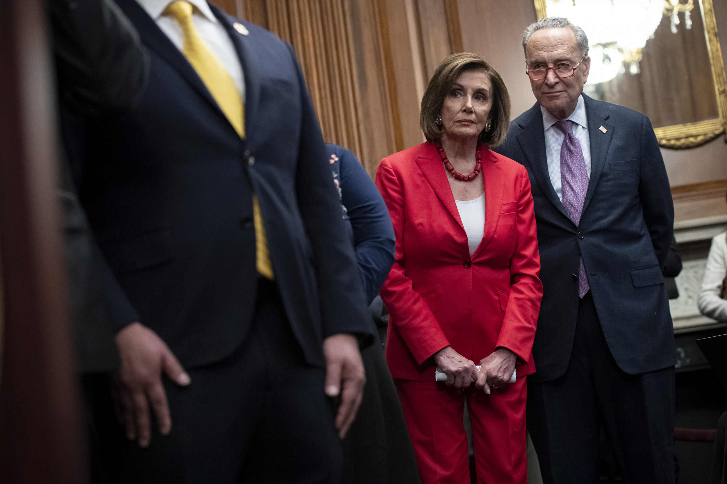 Democrats Fall in Line Behind Nancy Pelosi's Impeachment Trial Standoff ...