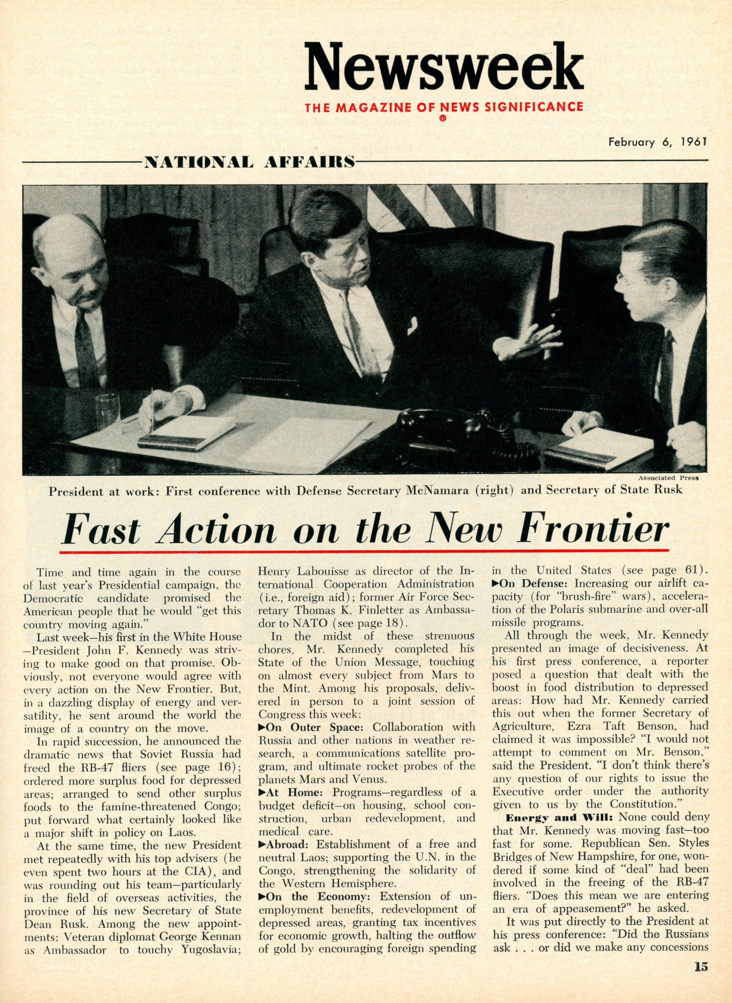 February 6, 1961 - Newsweek