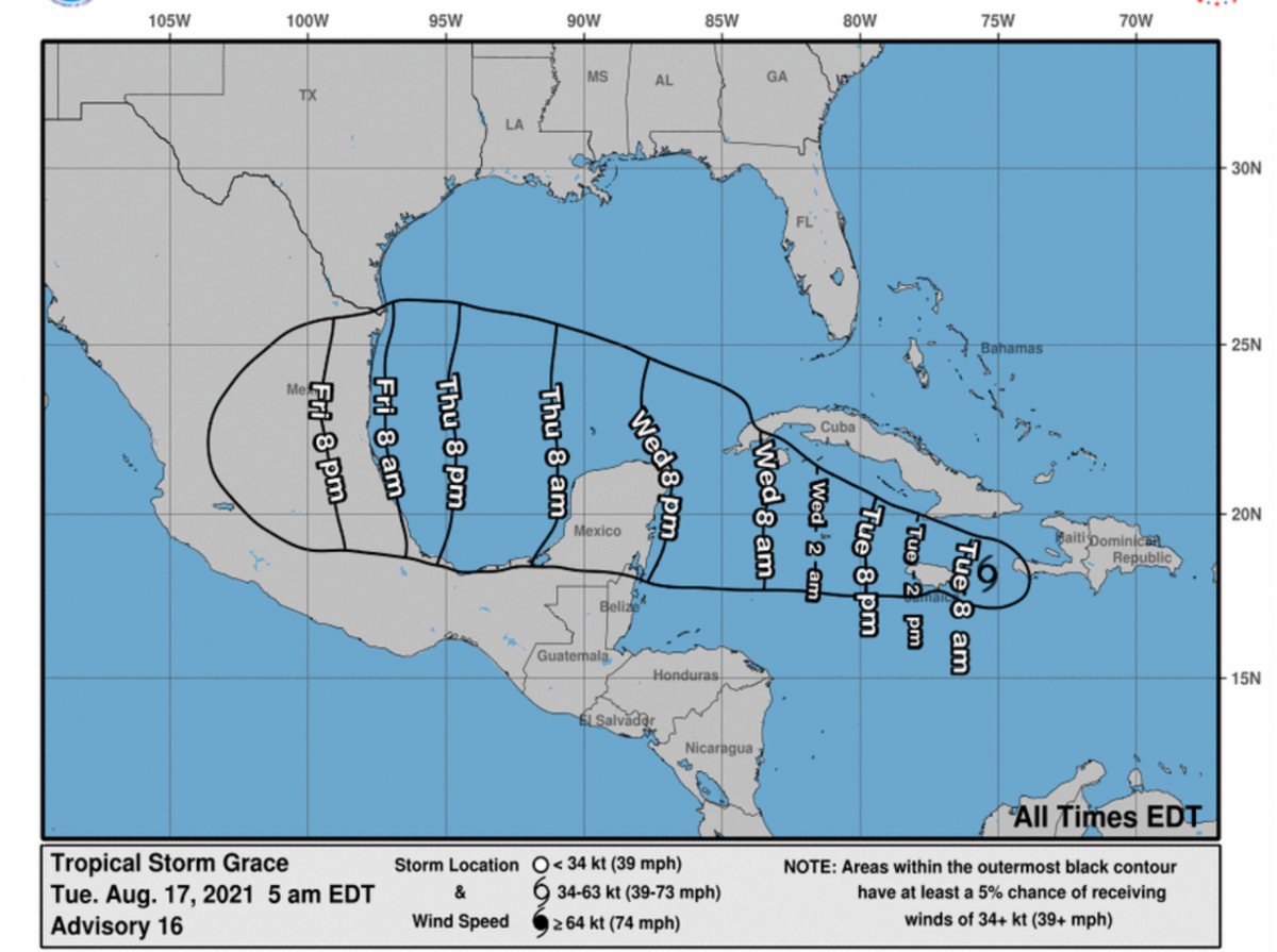 Tropical Storm Grace And Henri Path Updates As Storms Increase In