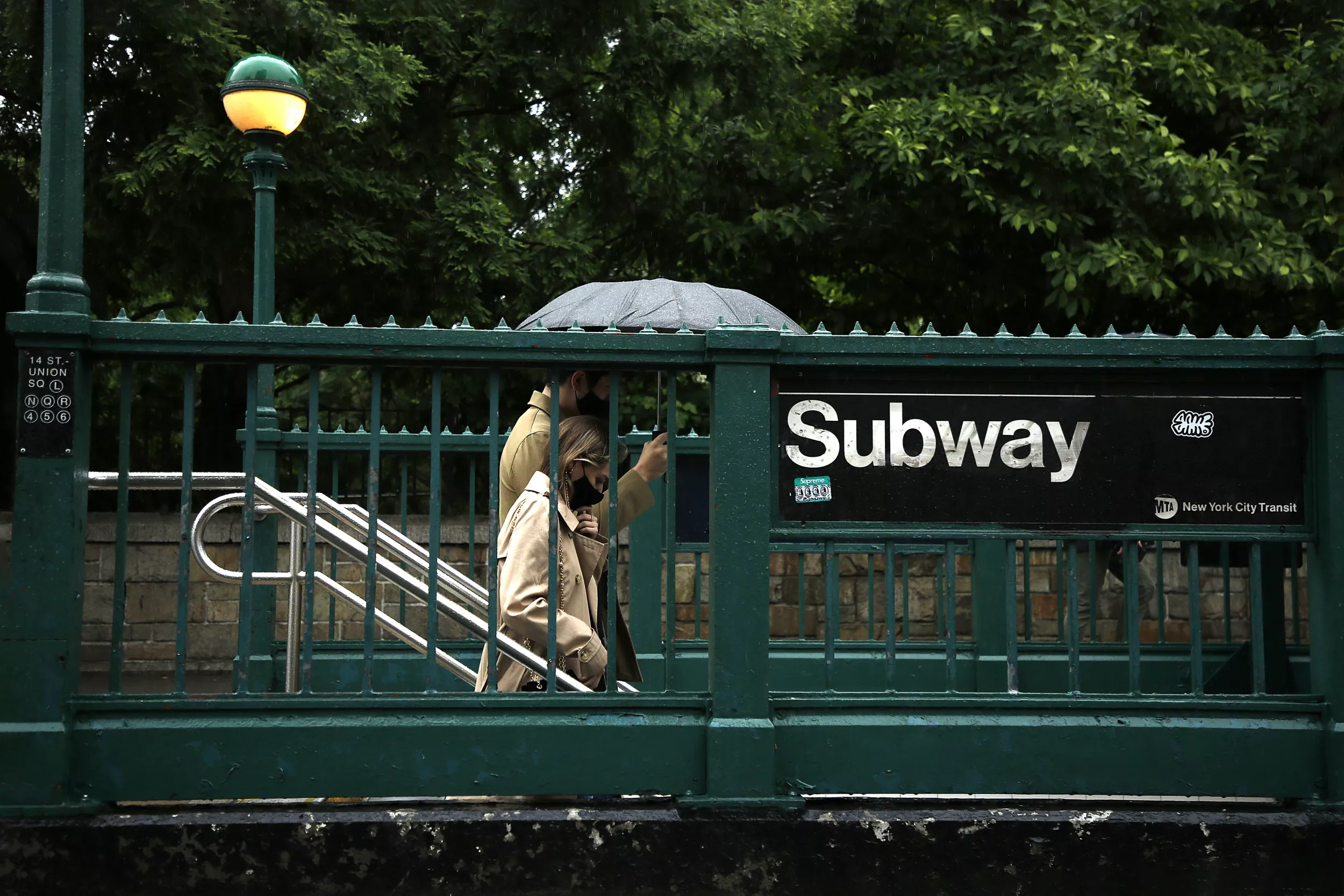 Subway Train Station Entrance