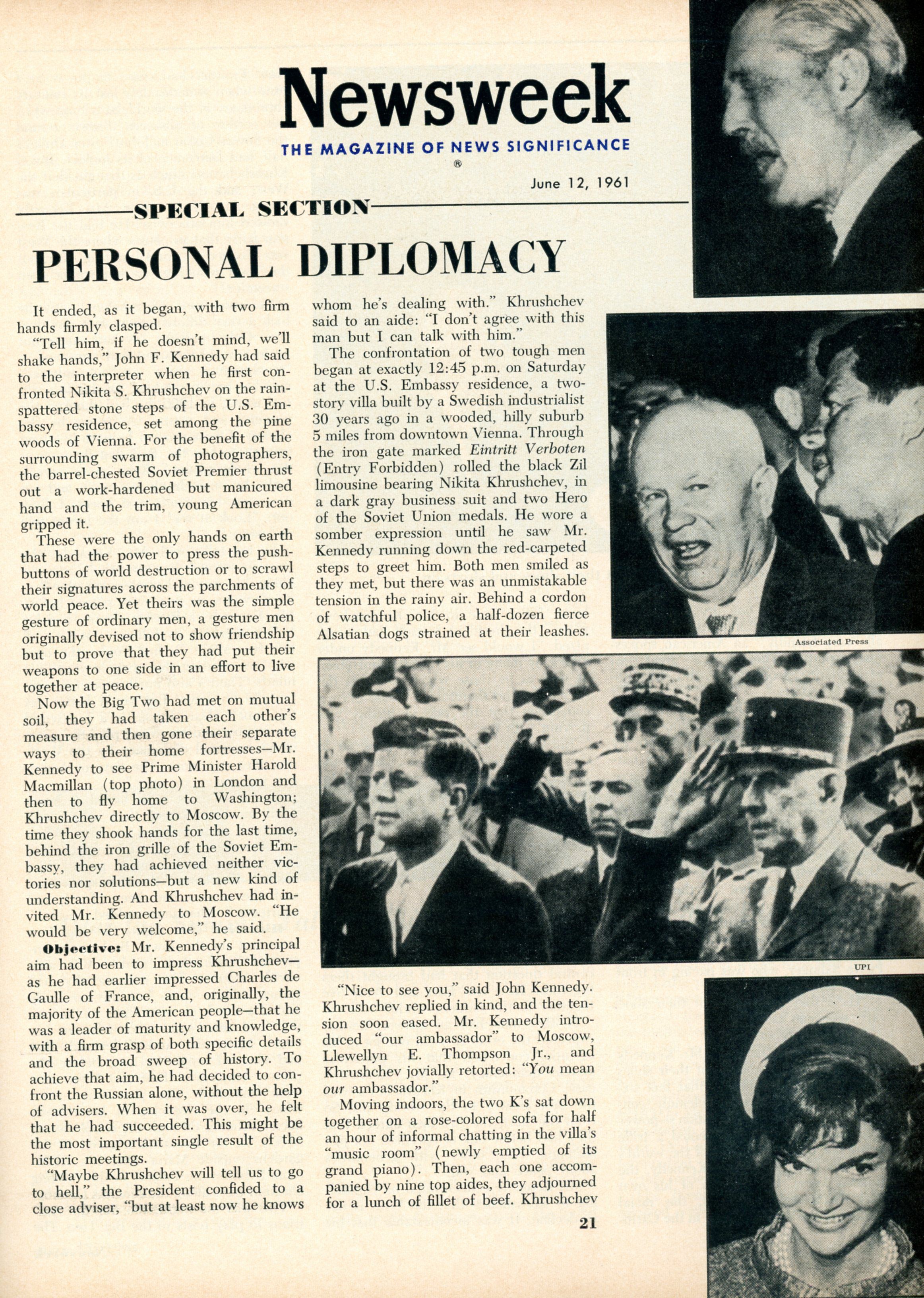 June 12 1961 Newsweek