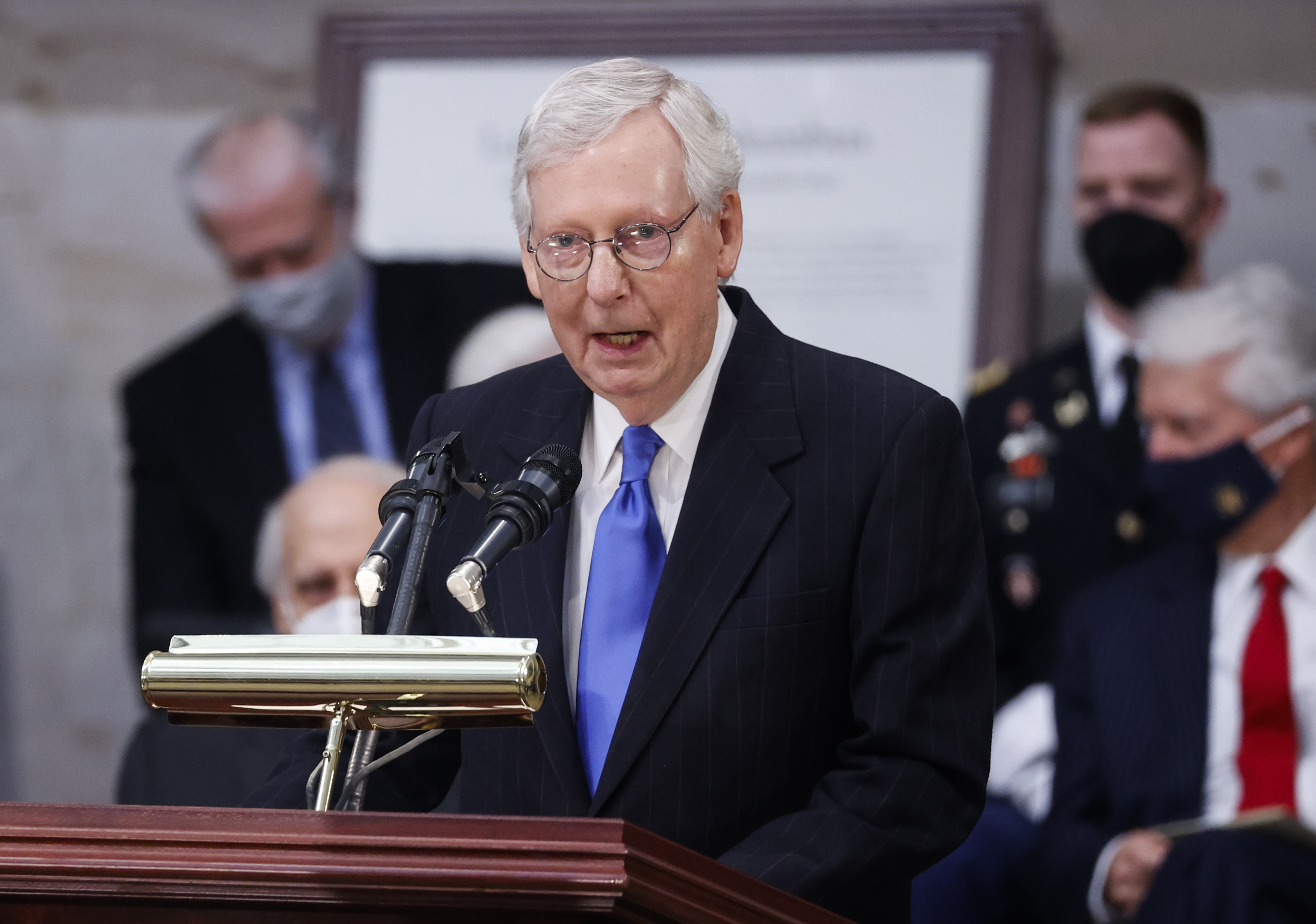 Donald Trump Blasts Mitch McConnell for 'Giving the Democrats Victory ...