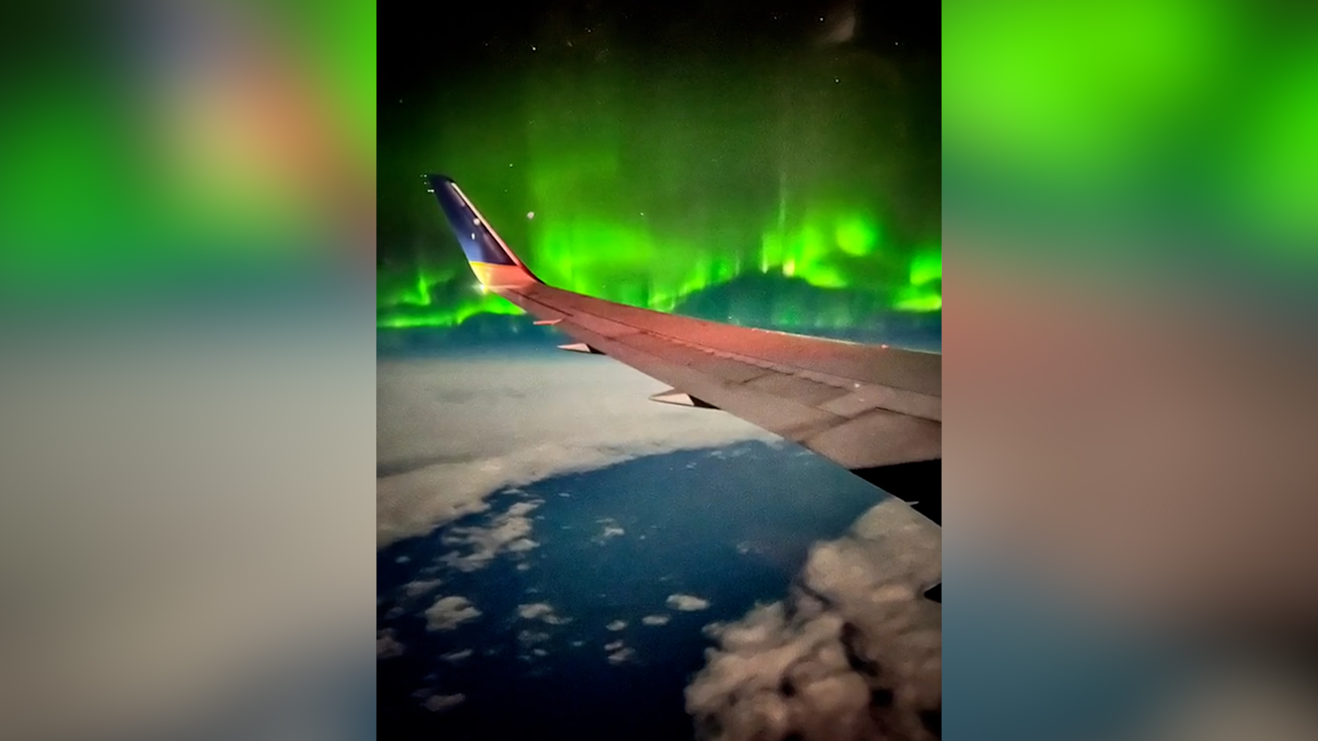 Northern Lights From Plane