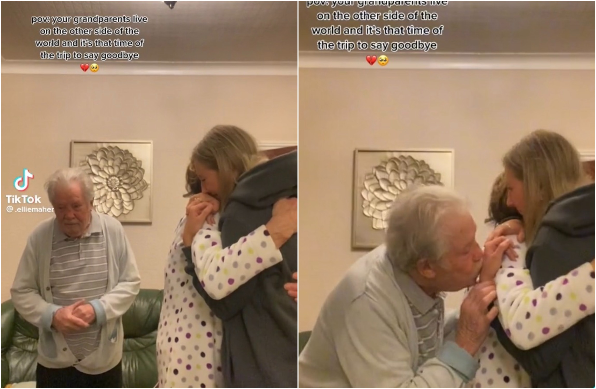 Woman's Touching Goodbye to Grandparents Across the World Has People ...