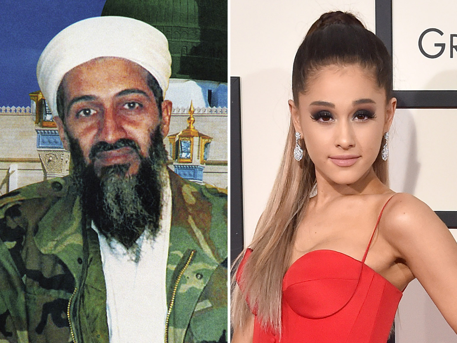 Fact Check Does Photo Show Ariana Grande Kissing Osama Bin Laden