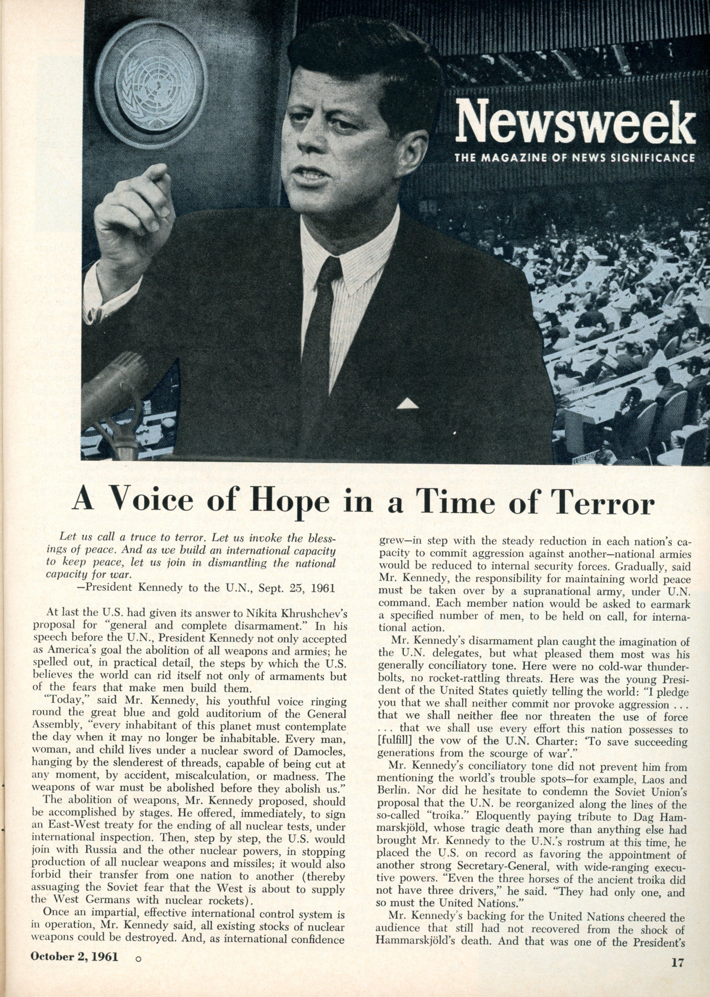October 2, 1961 - Newsweek
