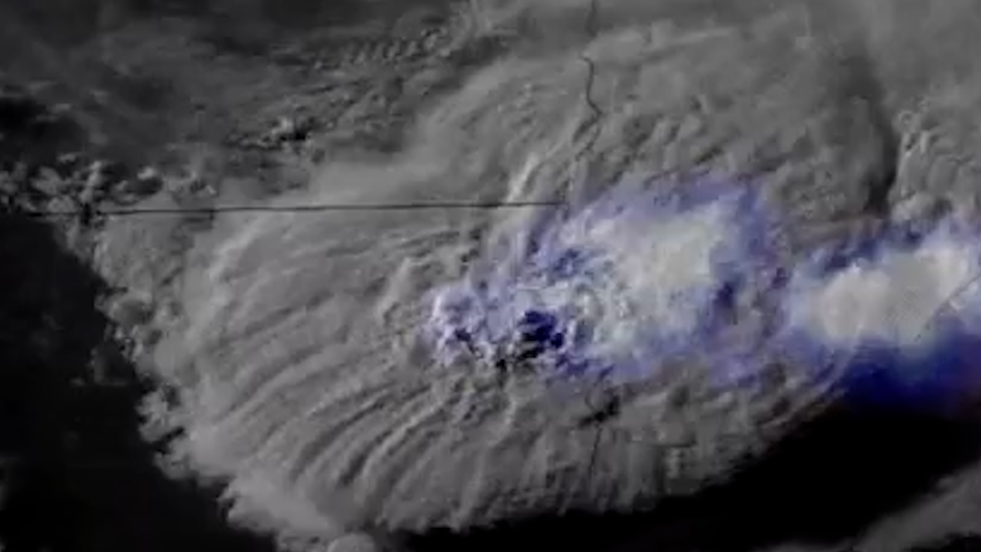 Supercell Thunderstorm From Space