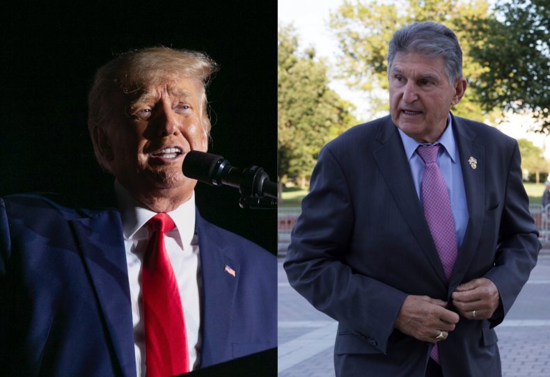 Trump Says Joe Manchin Off The Rails Should Have Joined Gop Long Ago