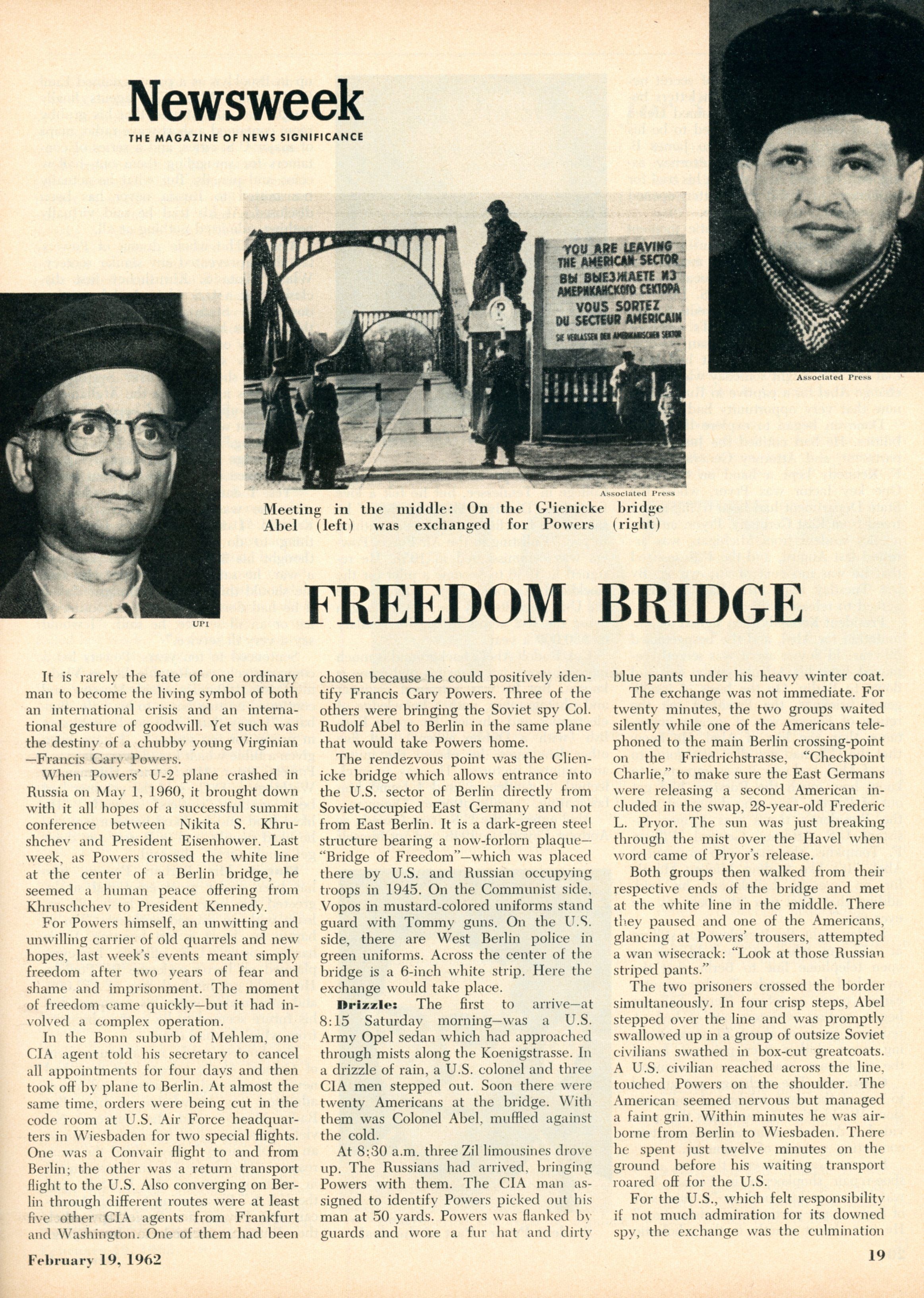 February 19, 1962 - Newsweek