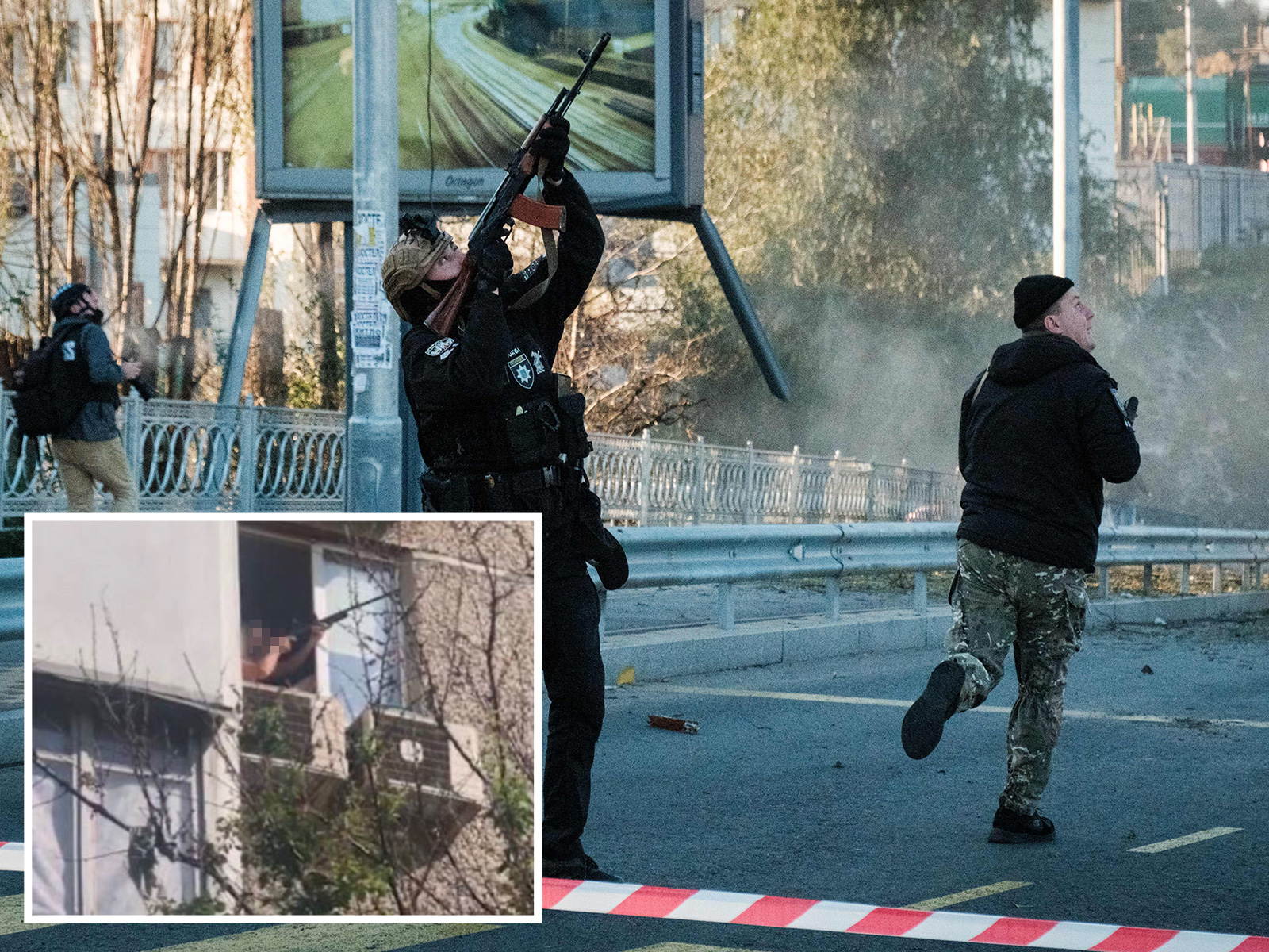 Fact Check: Does Photo Show Ukrainian Man Shoot Russian Drones From ...