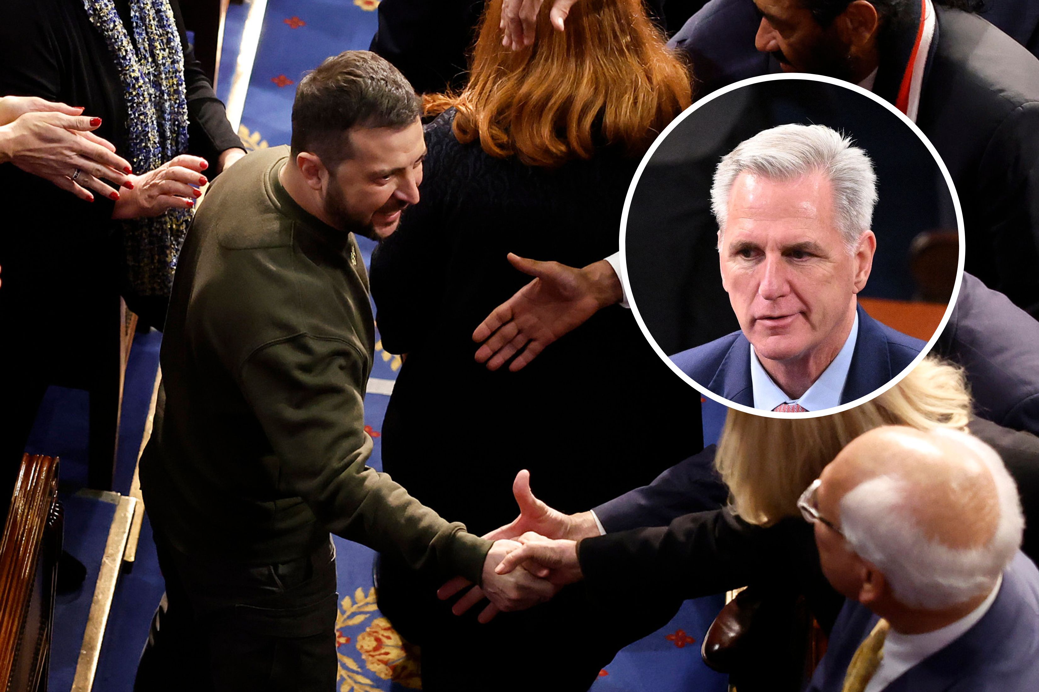 McCarthy Walks Thin Line During Zelensky Trip After 'No Blank Check ...