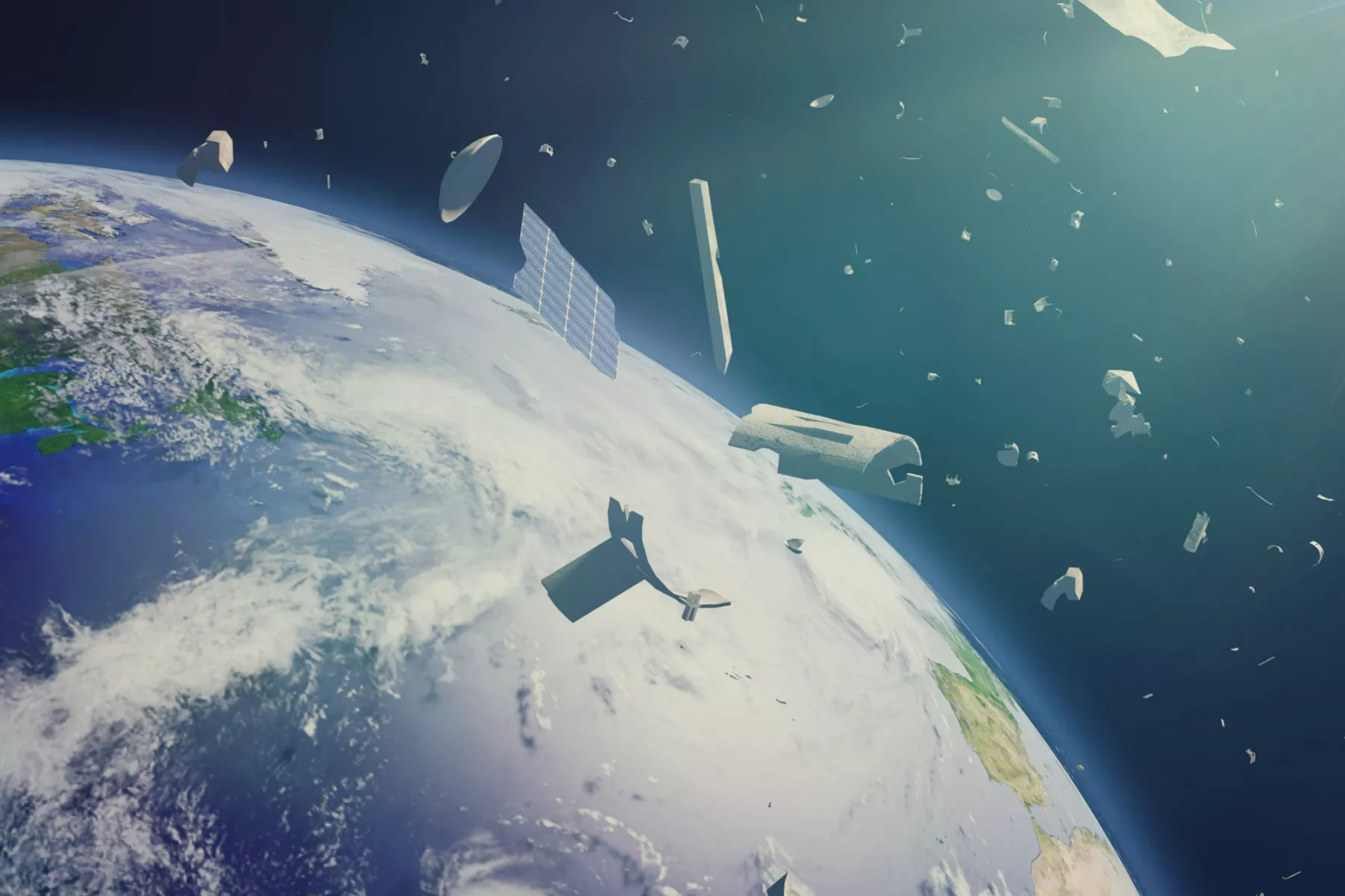 World Crashing With Astronaut