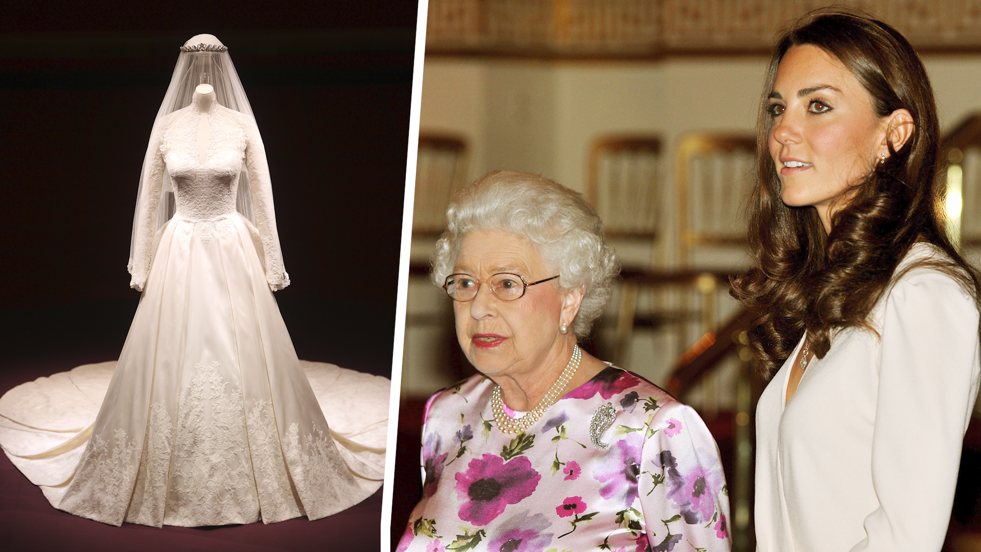 Queens wedding dress comment to kate middleton 60 photos ...