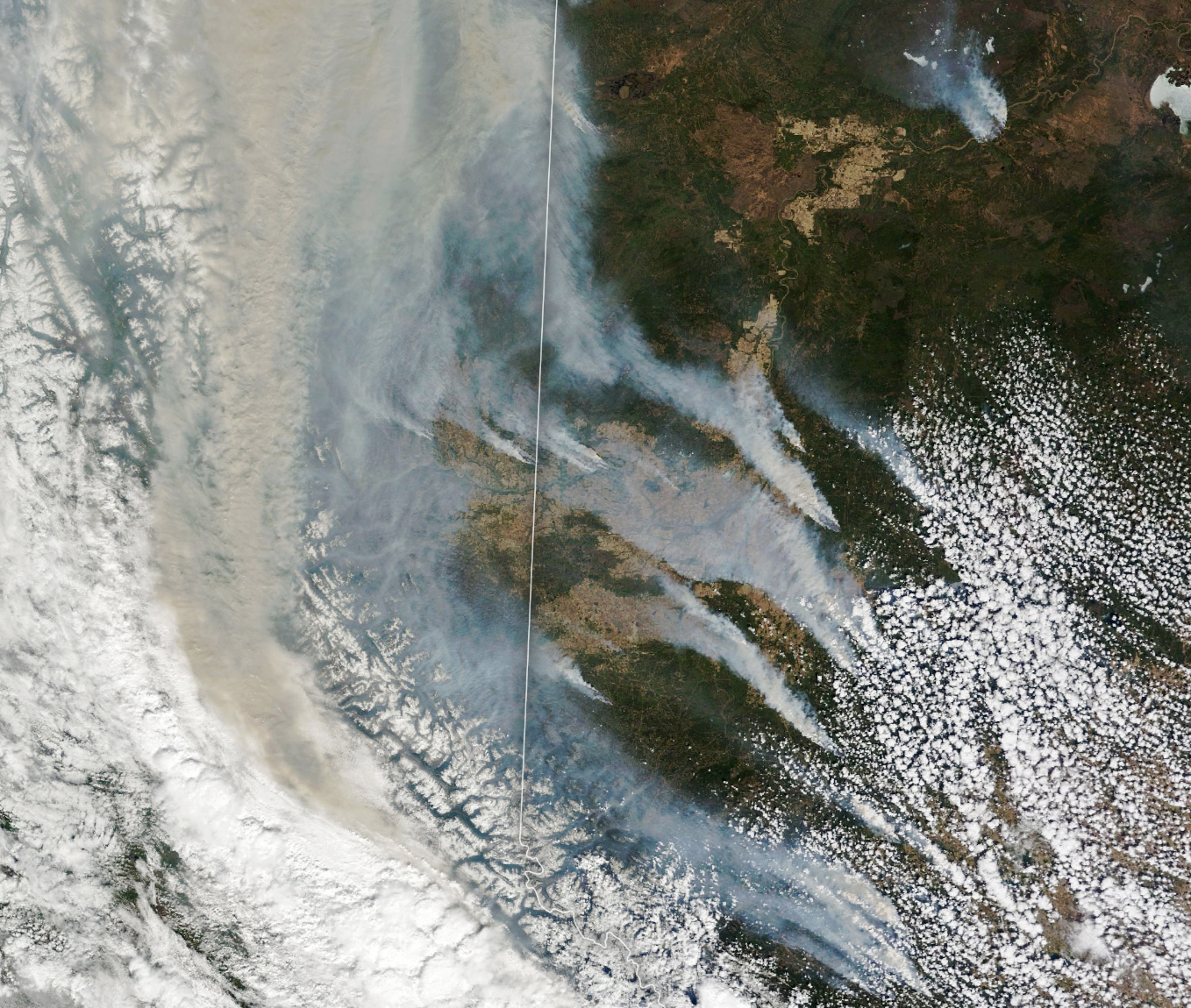 Fire View From Space Station