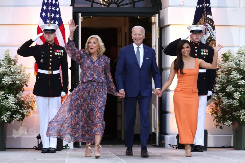 Joe Biden Slammed for Making 'Creepy' Joke About Eva Longoria's Age Joe Biden Slammed for Making 'Creepy' Joke About Eva Longoria's Age