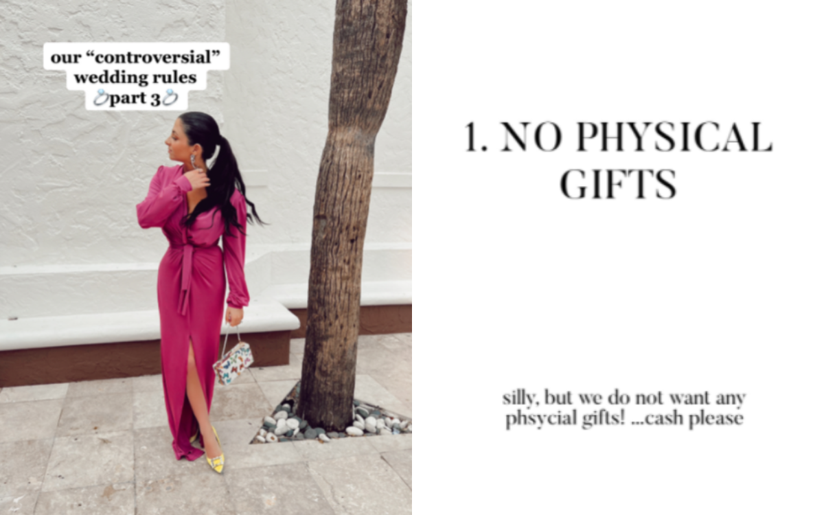 Bride Shares Her 7 Controversial Rules for Wedding Guests: 'Cash Please ...