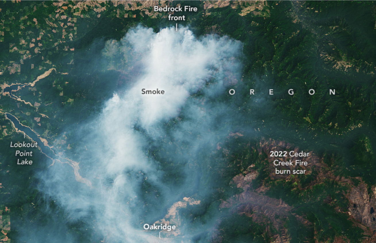 Images Seen From Space Show Fire Season's Record Low Year - Newsweek
