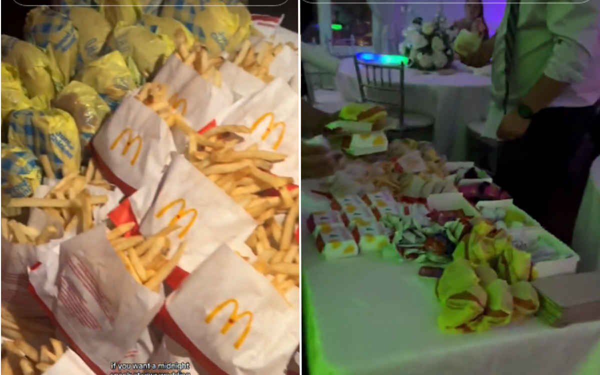 Bride Stuns Guests After Catering Wedding With $220 Worth of McDonald's ...