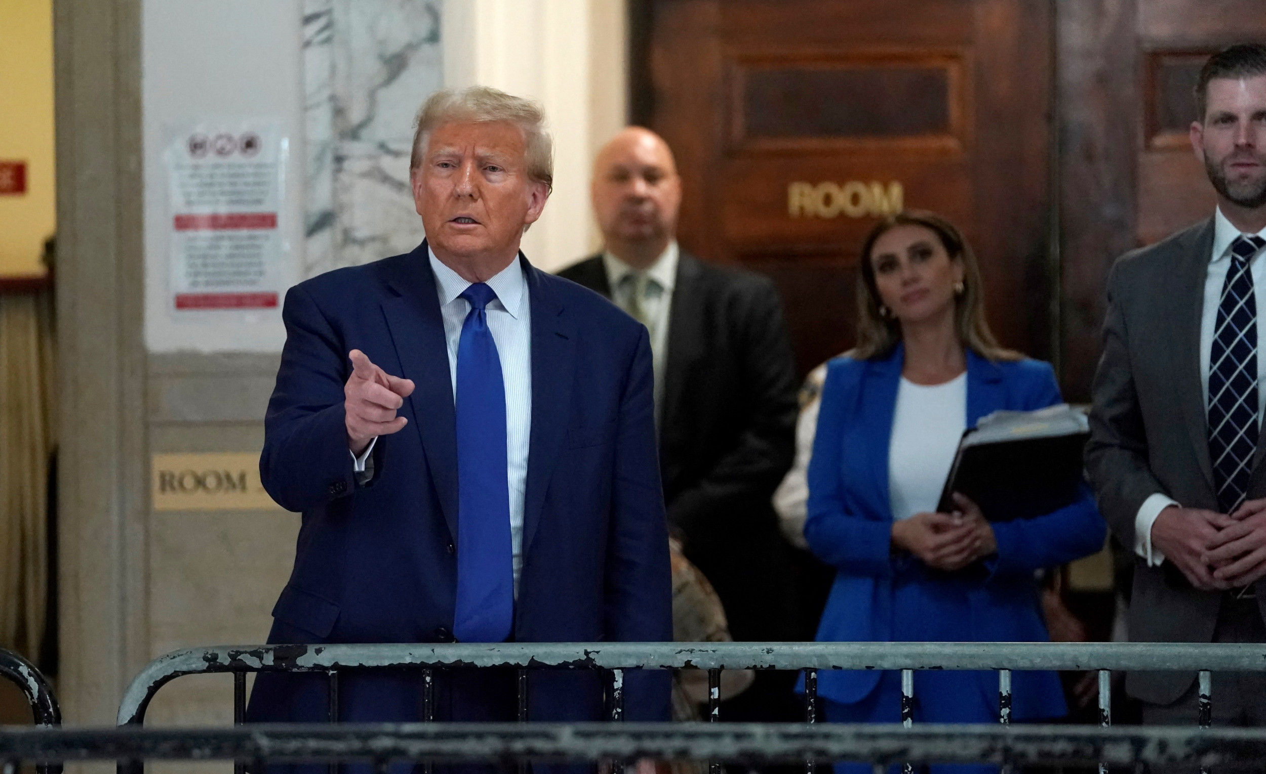 Trump Tests Gag Order Limits While Feet Away From Judge - Newsweek