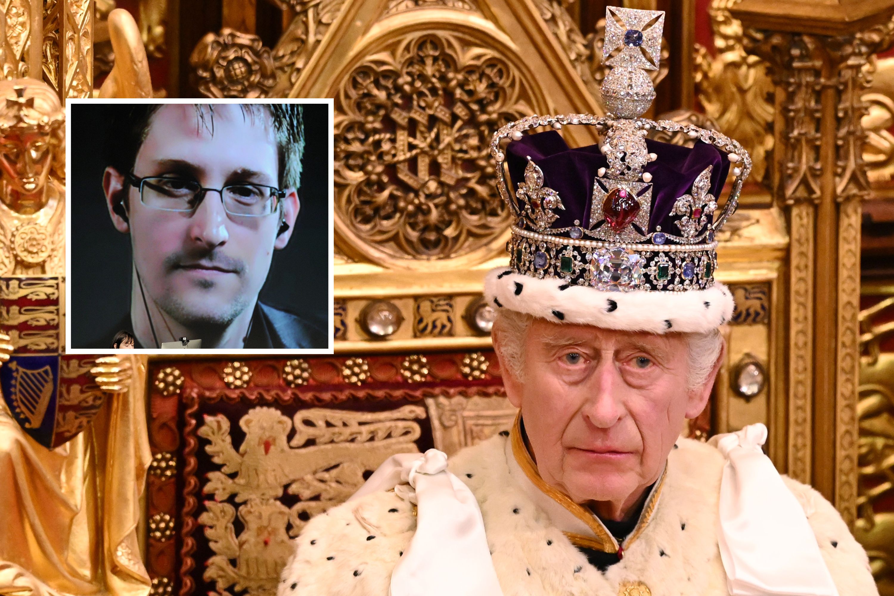 Edward Snowden Mocks King Charles' 'Snow-Leopard Snuggie' - Newsweek