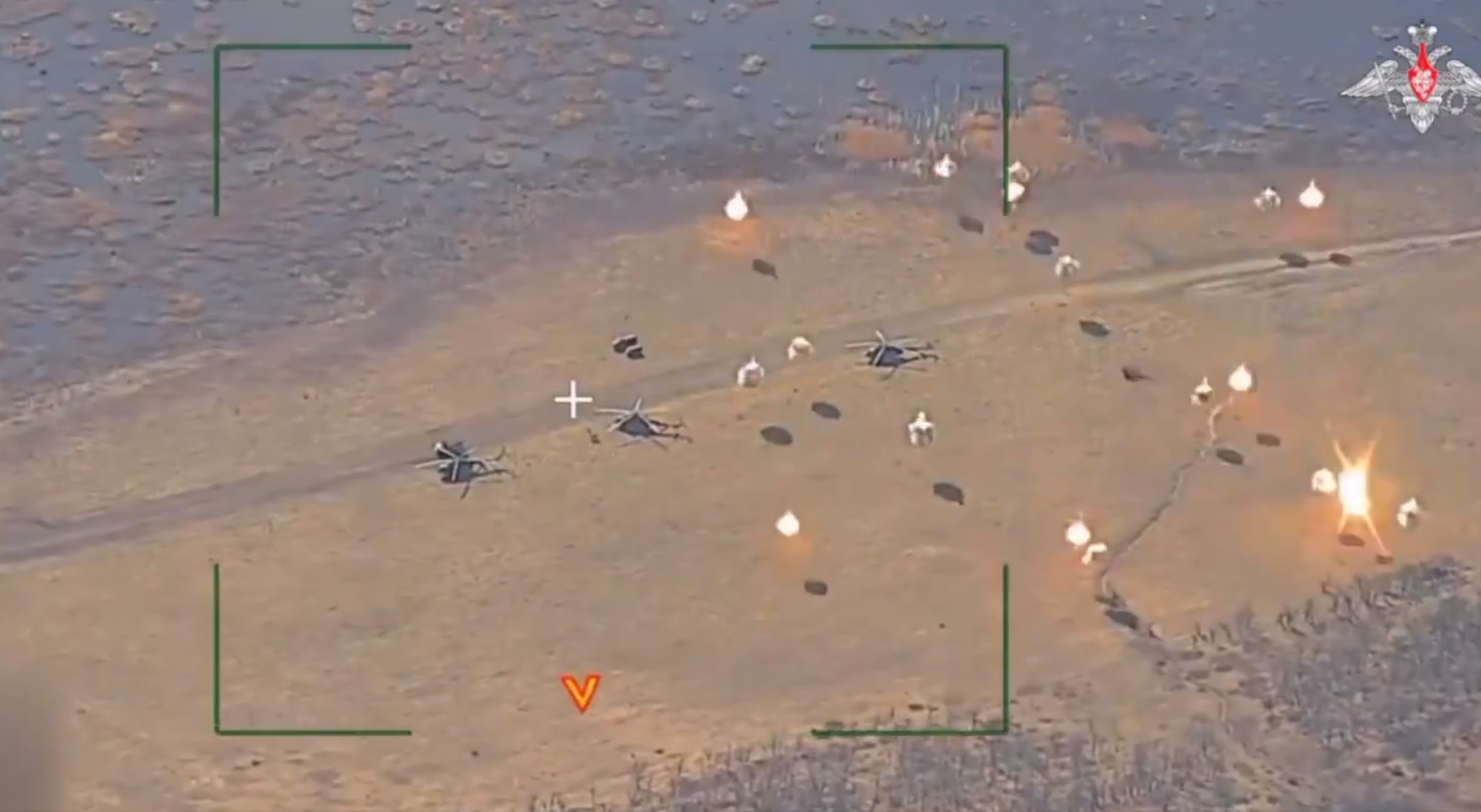 Two Ukrainian Helicopters 'Destroyed' with Cluster Rounds in Russian ...