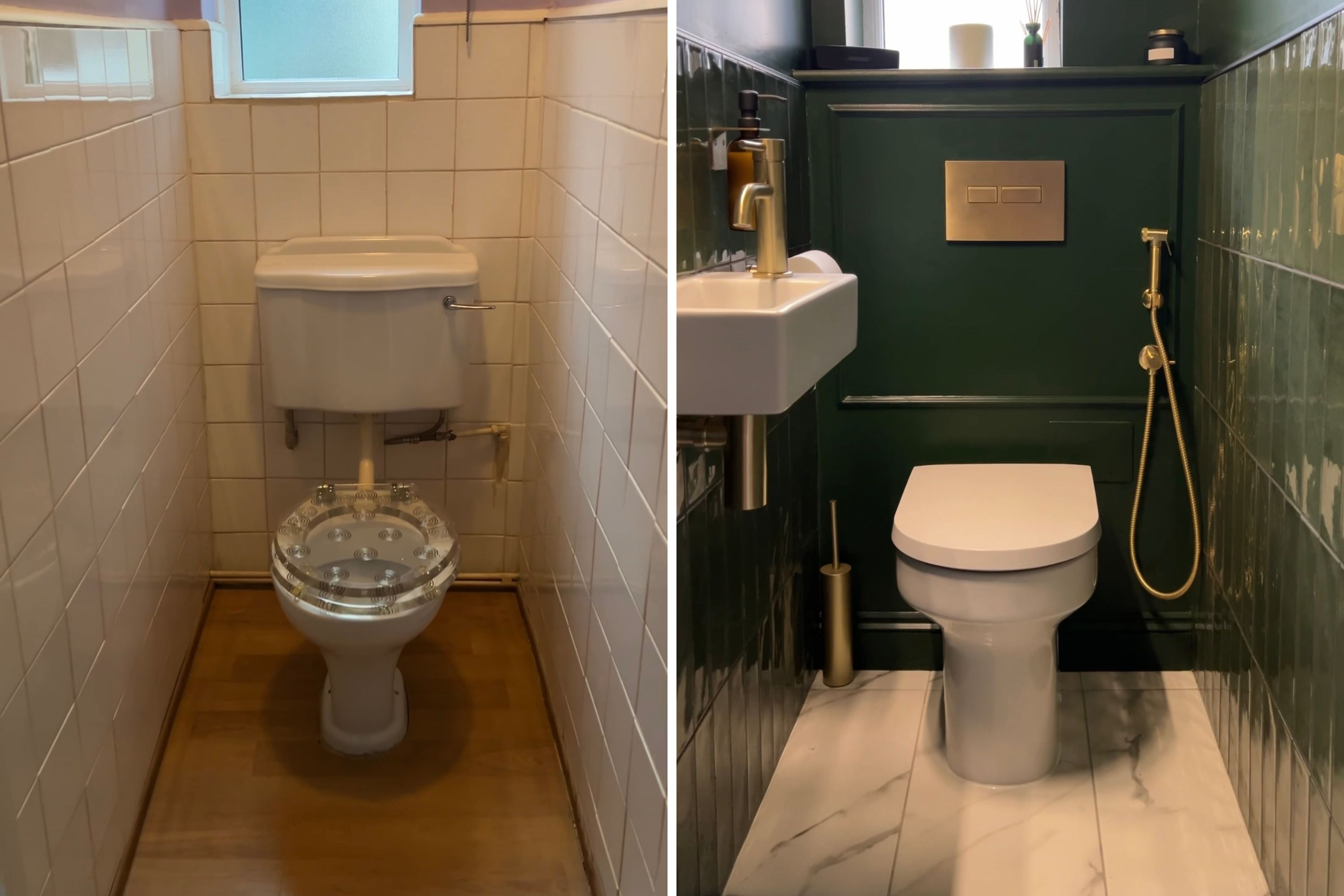 Gen Z Homeowner's Dramatic Transformation of 'Strange' Toilet Goes ...