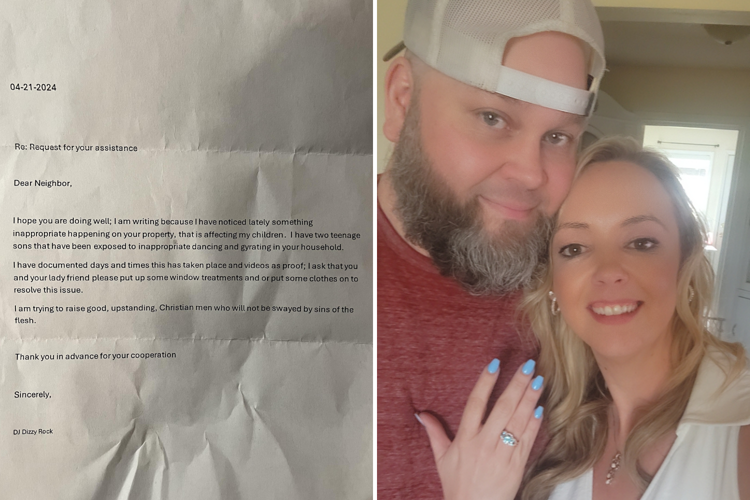 Couple Speechless at Neighbor's Note About What They See Through Window ...