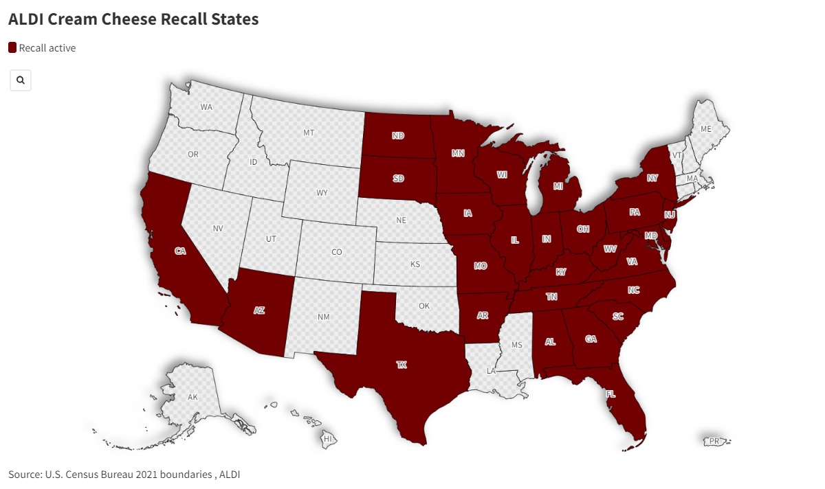Cheese Recall Map Shows Multiple States Impacted: 'Discard it ...