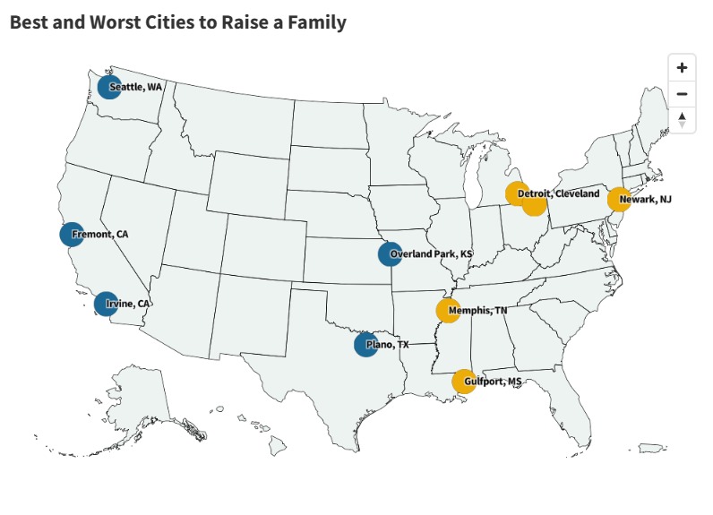 Map Shows Best, Worst States for Raising a Family - Newsweek Map Shows Best, Worst States for Raising a Family - Newsweek