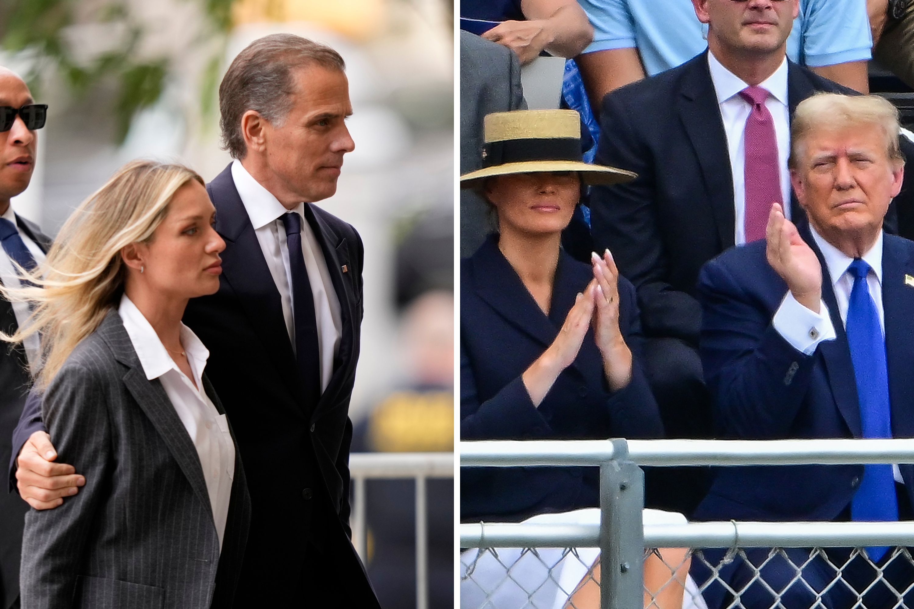 Hunter Biden's Wife Stands by Hubby After Melania Ghosted Trump in ...