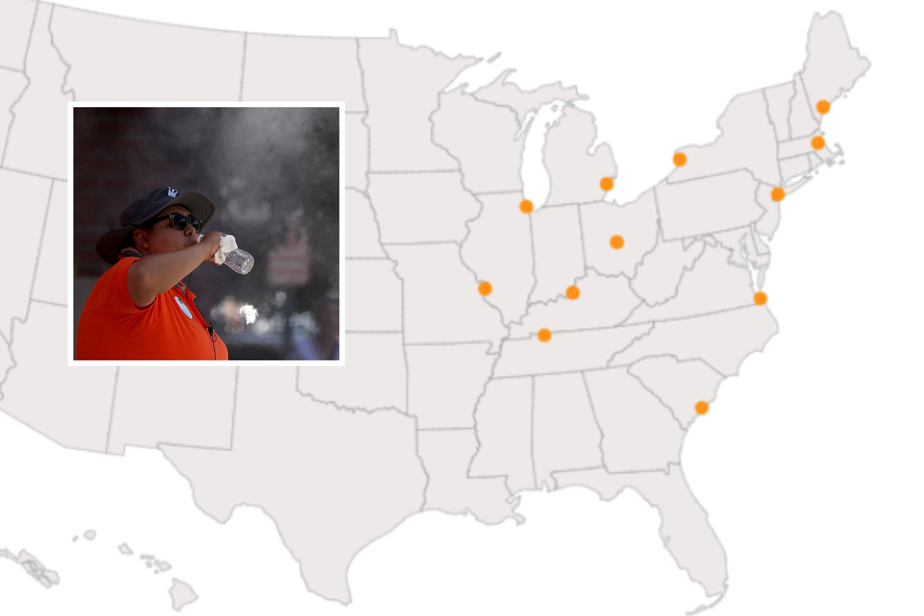 Map Shows US Cities At Risk of Dangerous Heat Wave This Week - Newsweek