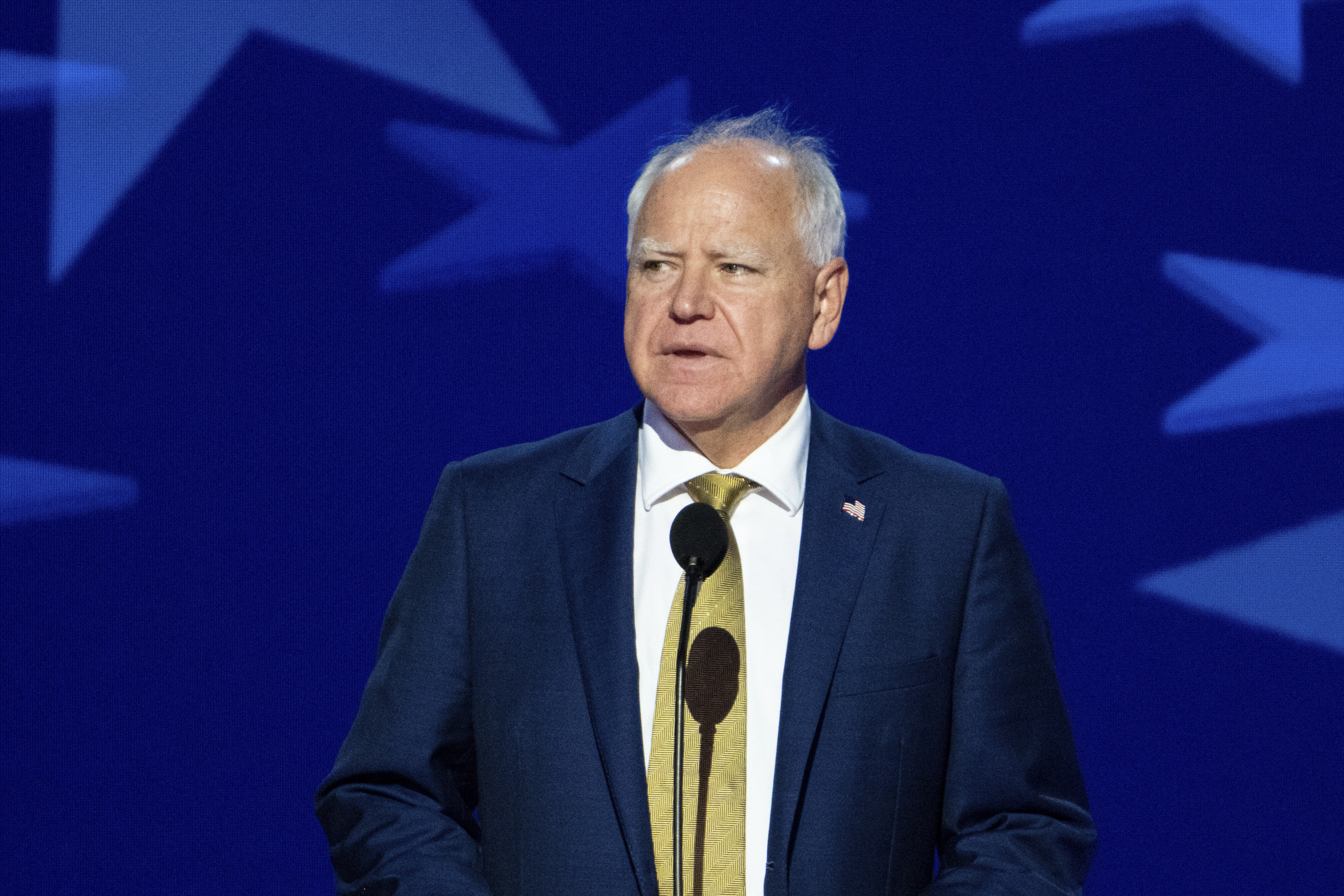 Democratic VP Nominee Tim Walz Delivers Fiery Speech at DNC - Newsweek