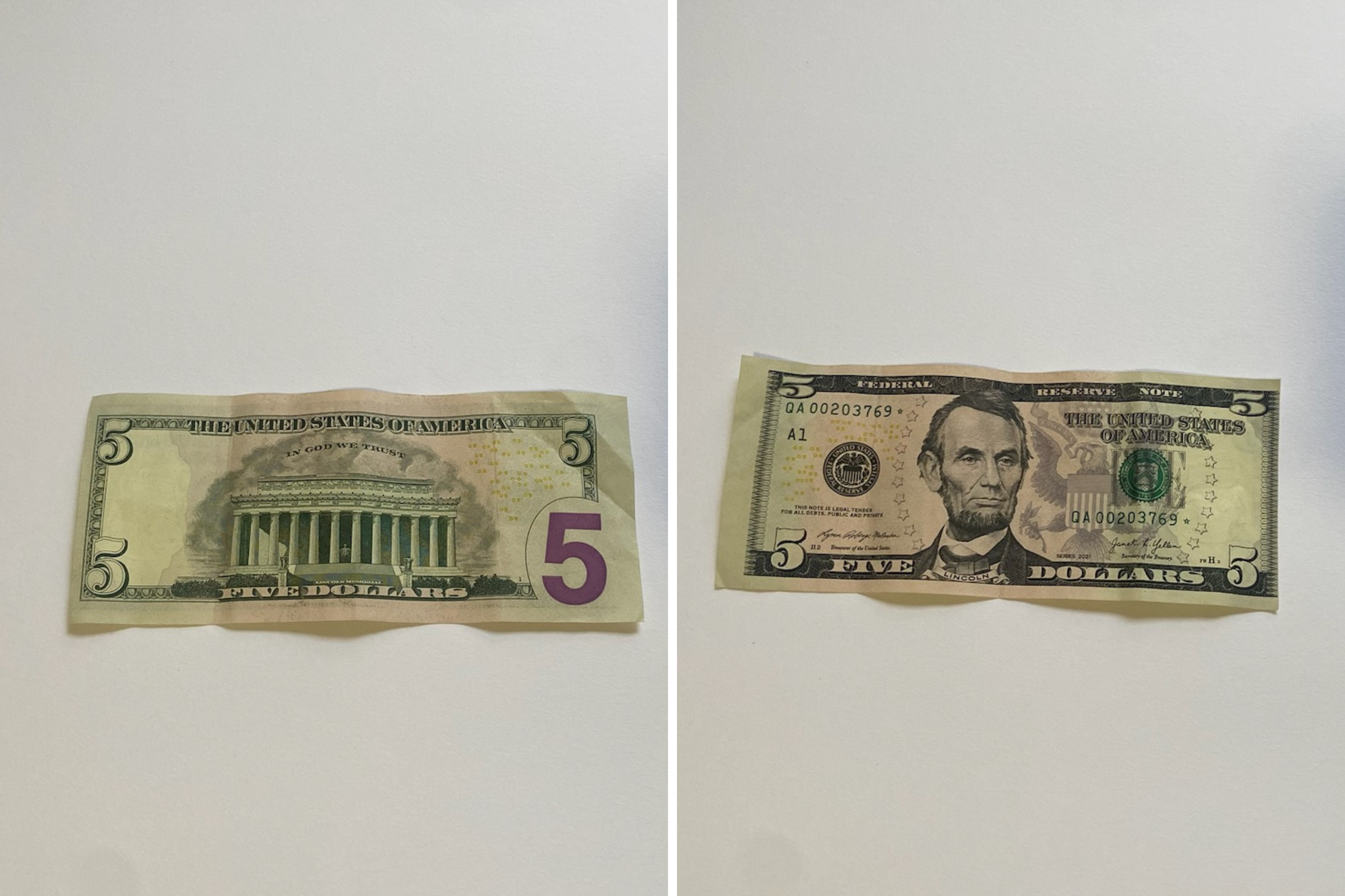 5 Dollar Bill Front And Back The $5 Bill Savings Plan Happy Simple