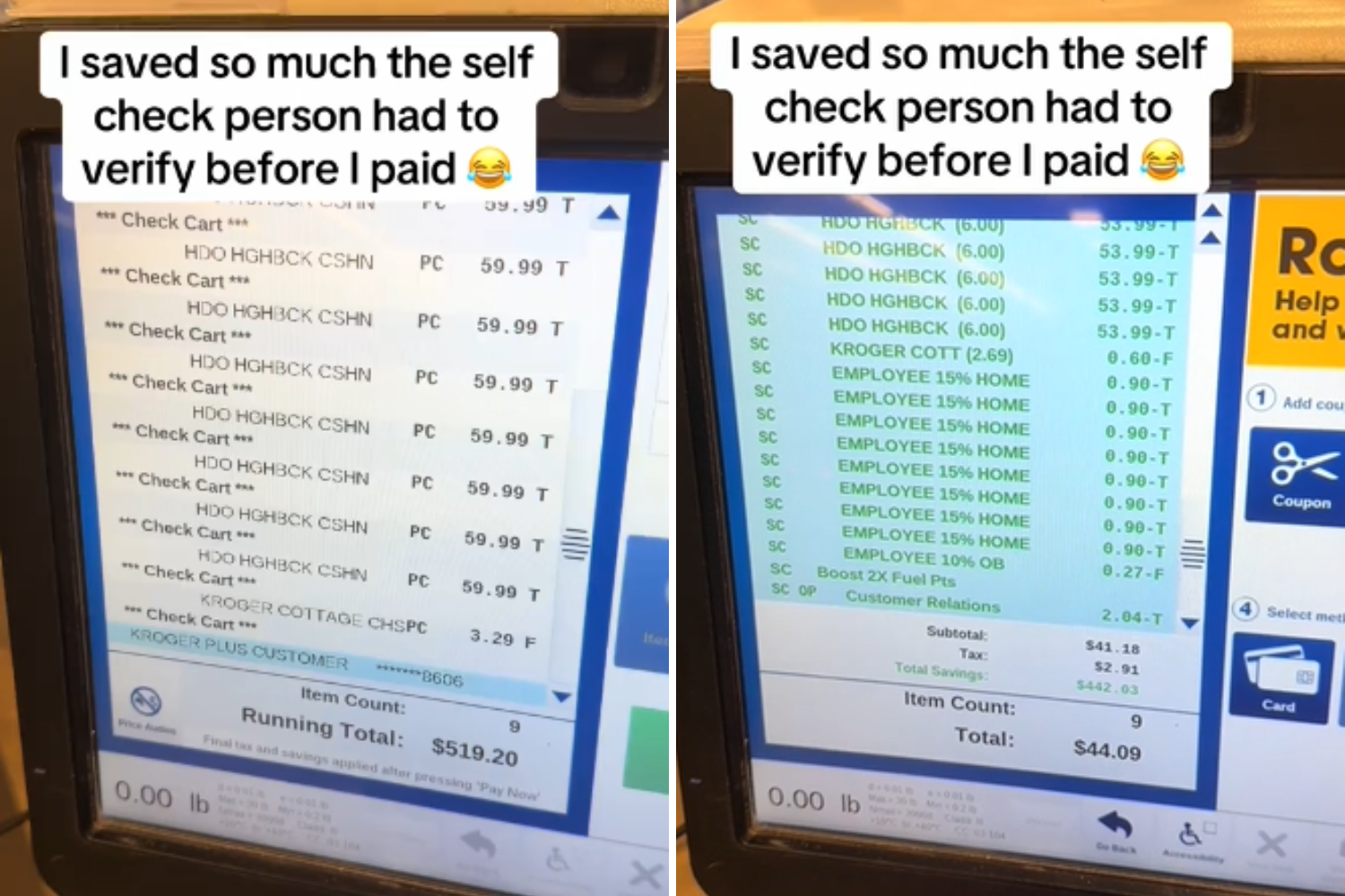 Woman Reduces Total So Much at Kroger Self-Check Out, Staff Have To Verify - Newsweek