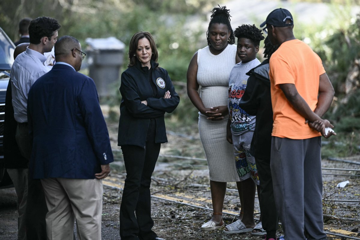 Did Kamala Harris Offer Hurricane Helene Victims $750? - Newsweek Did Kamala Harris Offer Hurricane Helene Victims $750? - Newsweek
