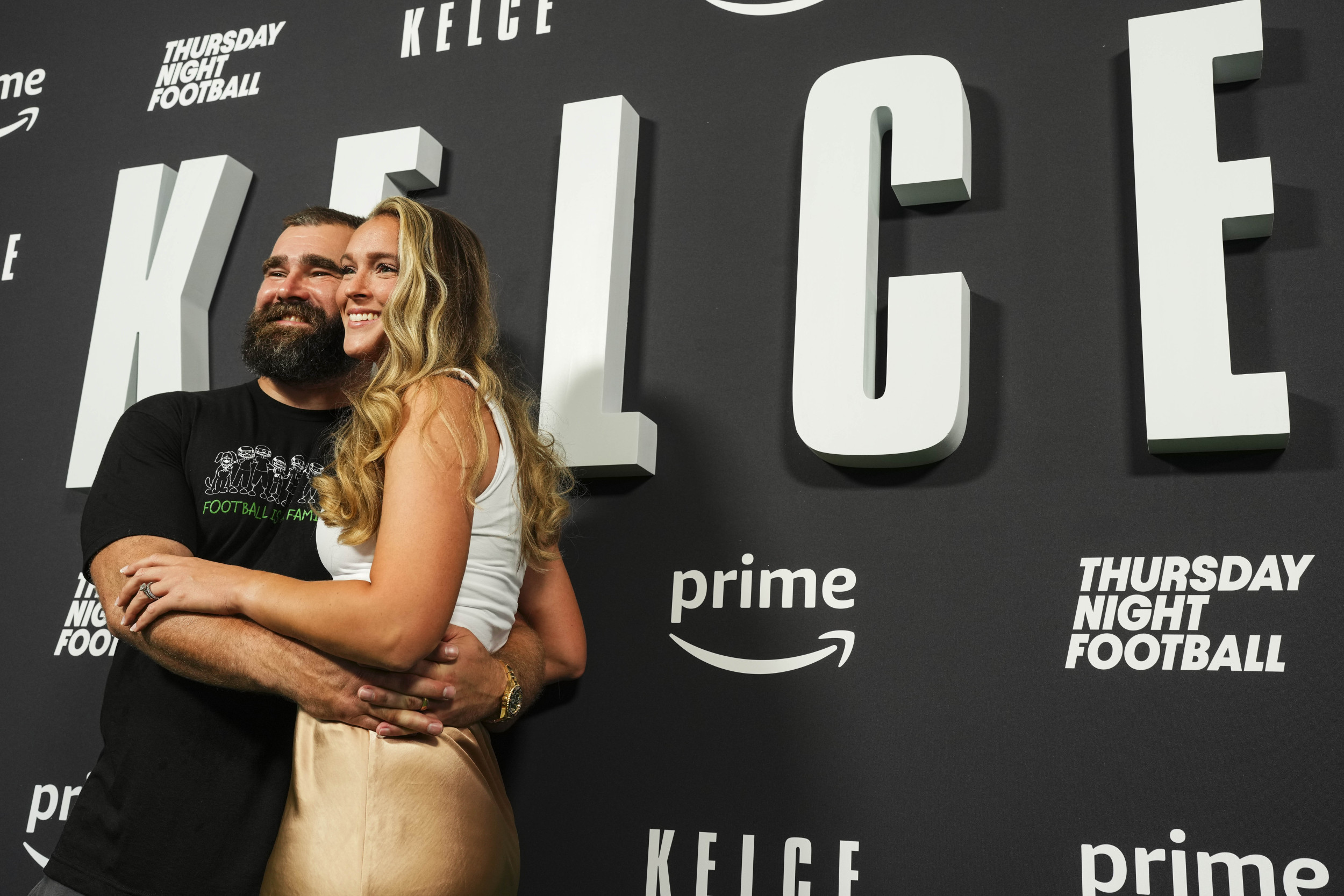 Jason and Kylie Kelce Share Steamy Moment Before 'Monday Night Football ...