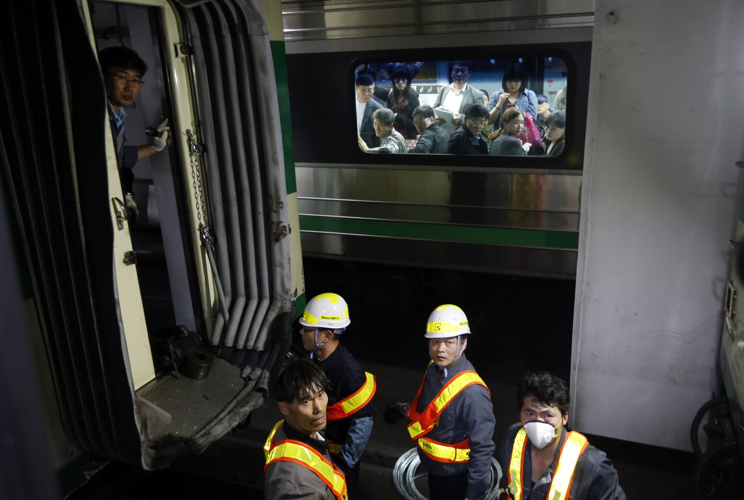 Subway Trains Crash In South Korean Capital, 172 People Hurt - Newsweek
