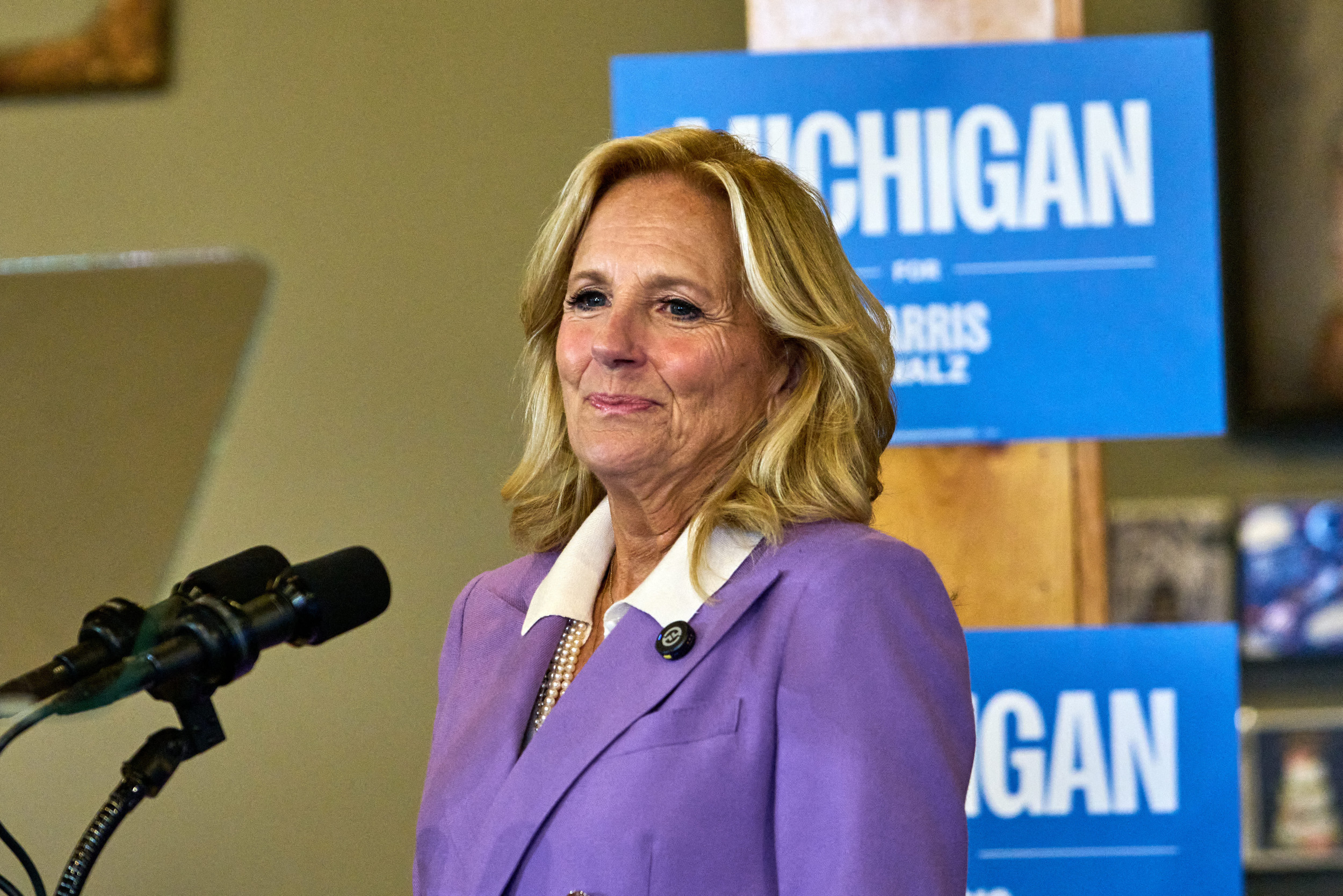 Jill Biden Hits Campaign Trail for Kamala Harris - Newsweek