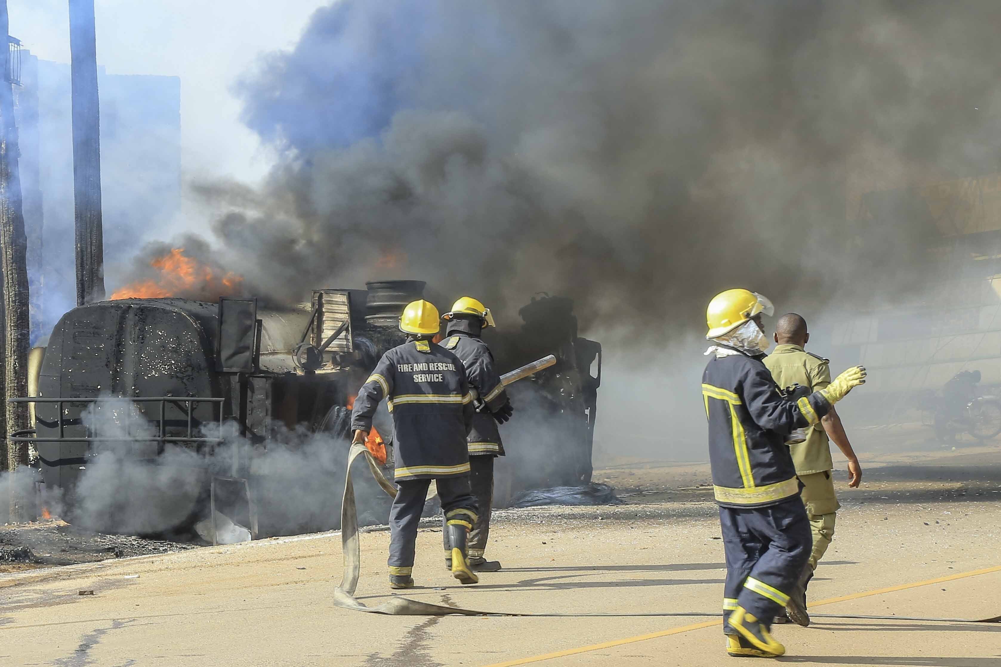 Fuel Truck Overturns and Explodes, Leaving 11 Dead - Newsweek