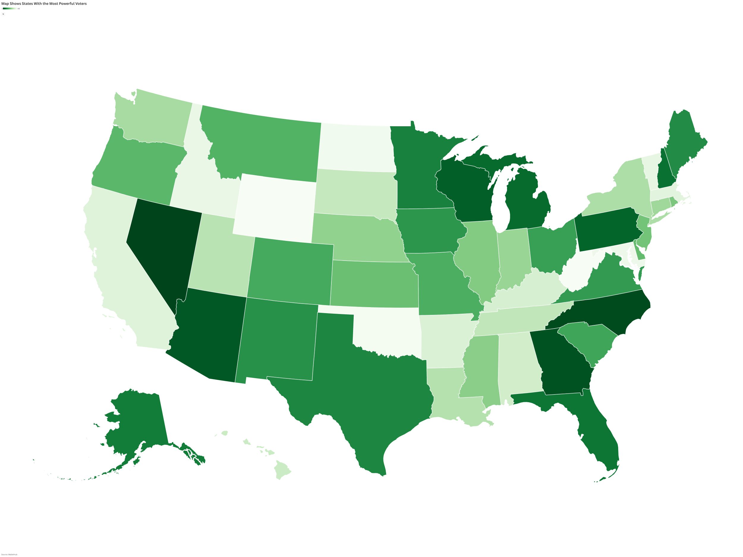 Map Reveals Battleground State with Most Powerful Voters Ahead of ...