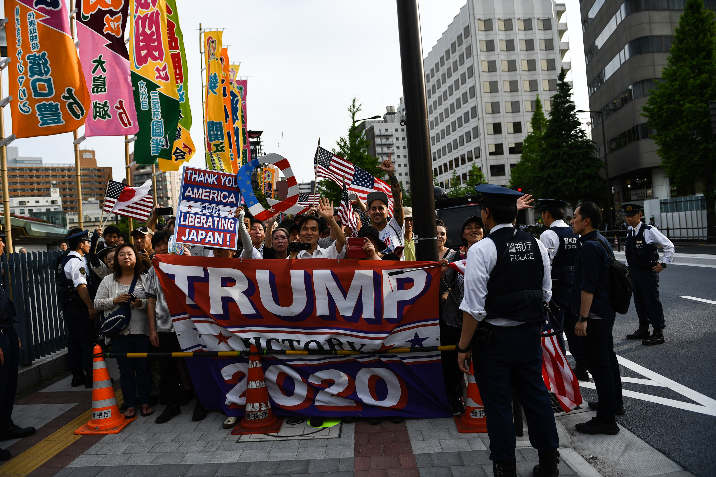 Japanese MAGA Fans Build Giant Donald Trump Statue With Flashing Eyes ...