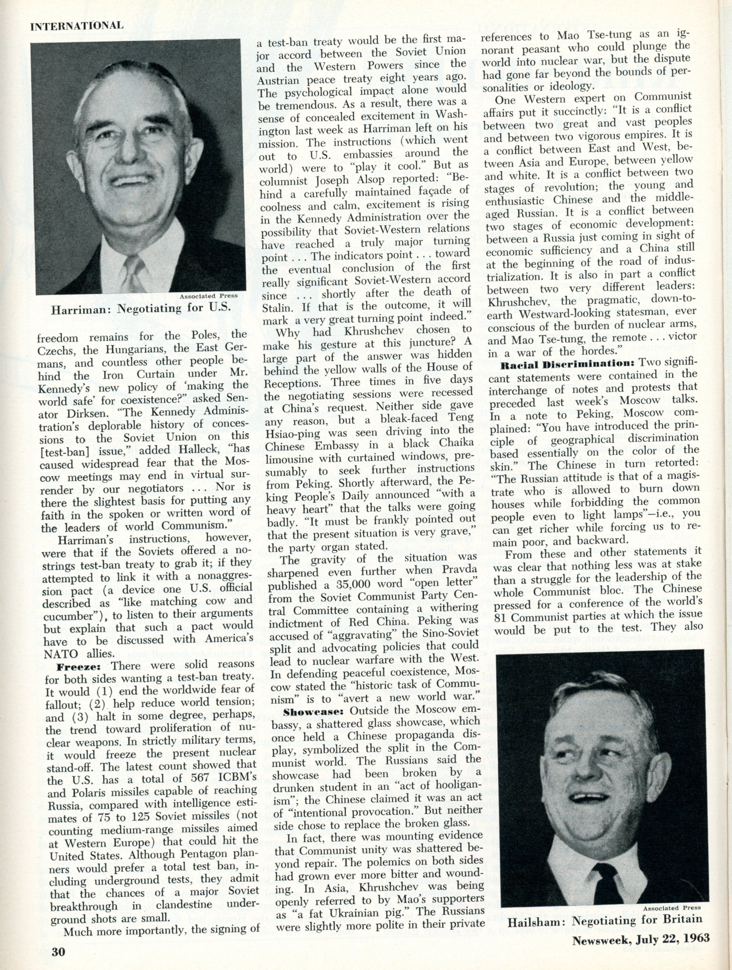 July 22, 1963 - Newsweek