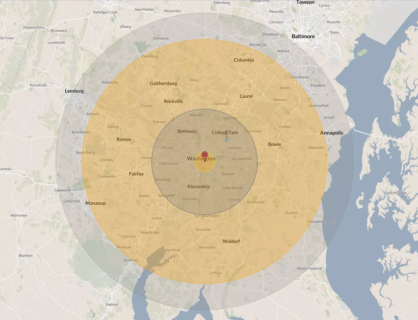 Nuclear Bomb Map