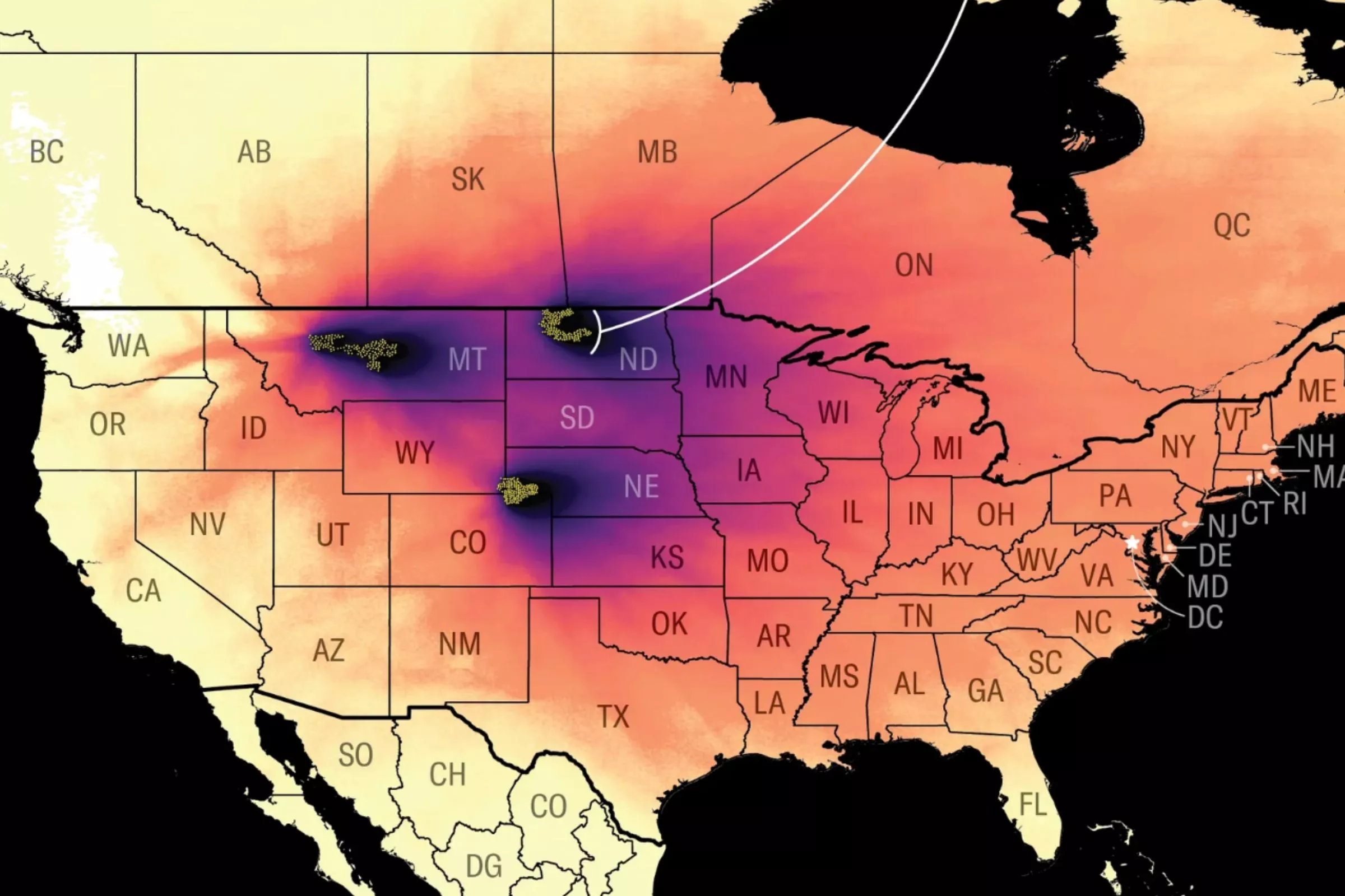 Radiation Fallout Map Of Us Safest Places On Earth Post Nuclear War: